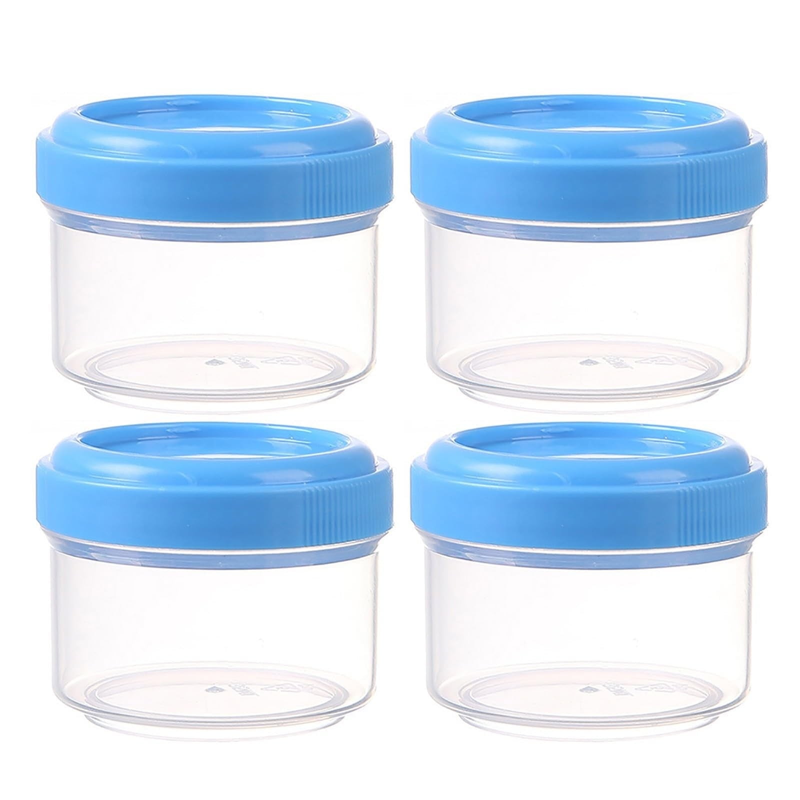 4Pcs 35ml Mini Clear Containers with Leakproof Lids,Vegetable Storage ...
