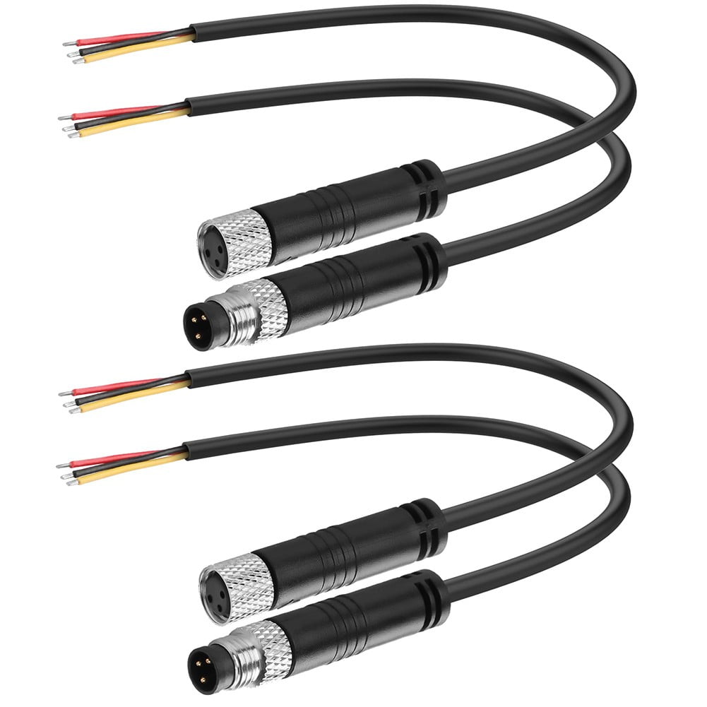 4PCS 3Pin Wired Connector Wire Signal Connecting Waterproof Wiring ...