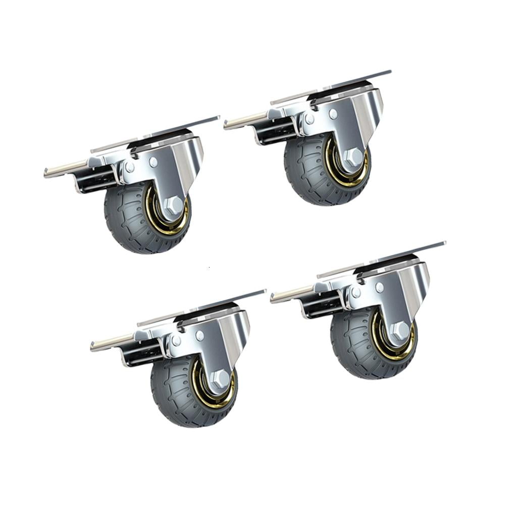 4Pcs 3inch Universals Swivels Casters Replacement Heavy Duty Furniture ...
