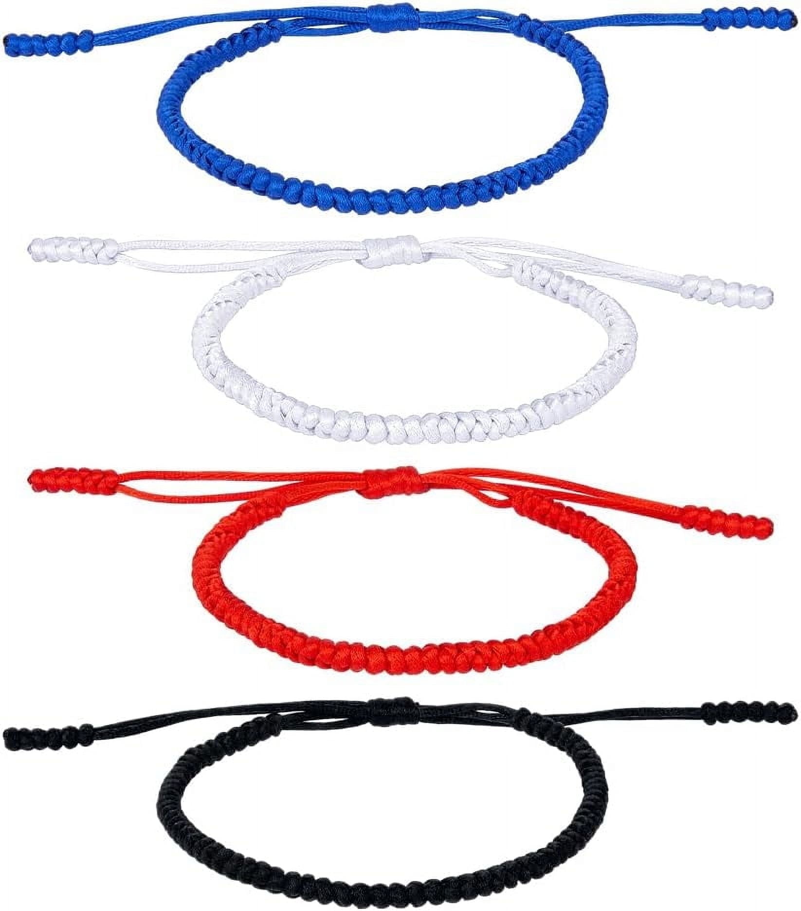 4Pcs 4 Colors Hand Rope Bracelets Buddhist String Bracelets Tibetan ...