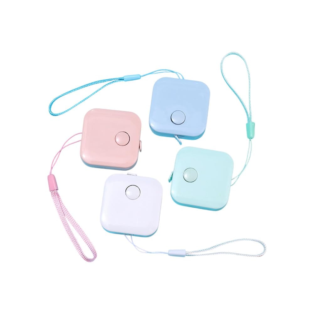 4Pcs 4 Colors Mini Tape Measure Rulers Soft Retractable Sewing ...