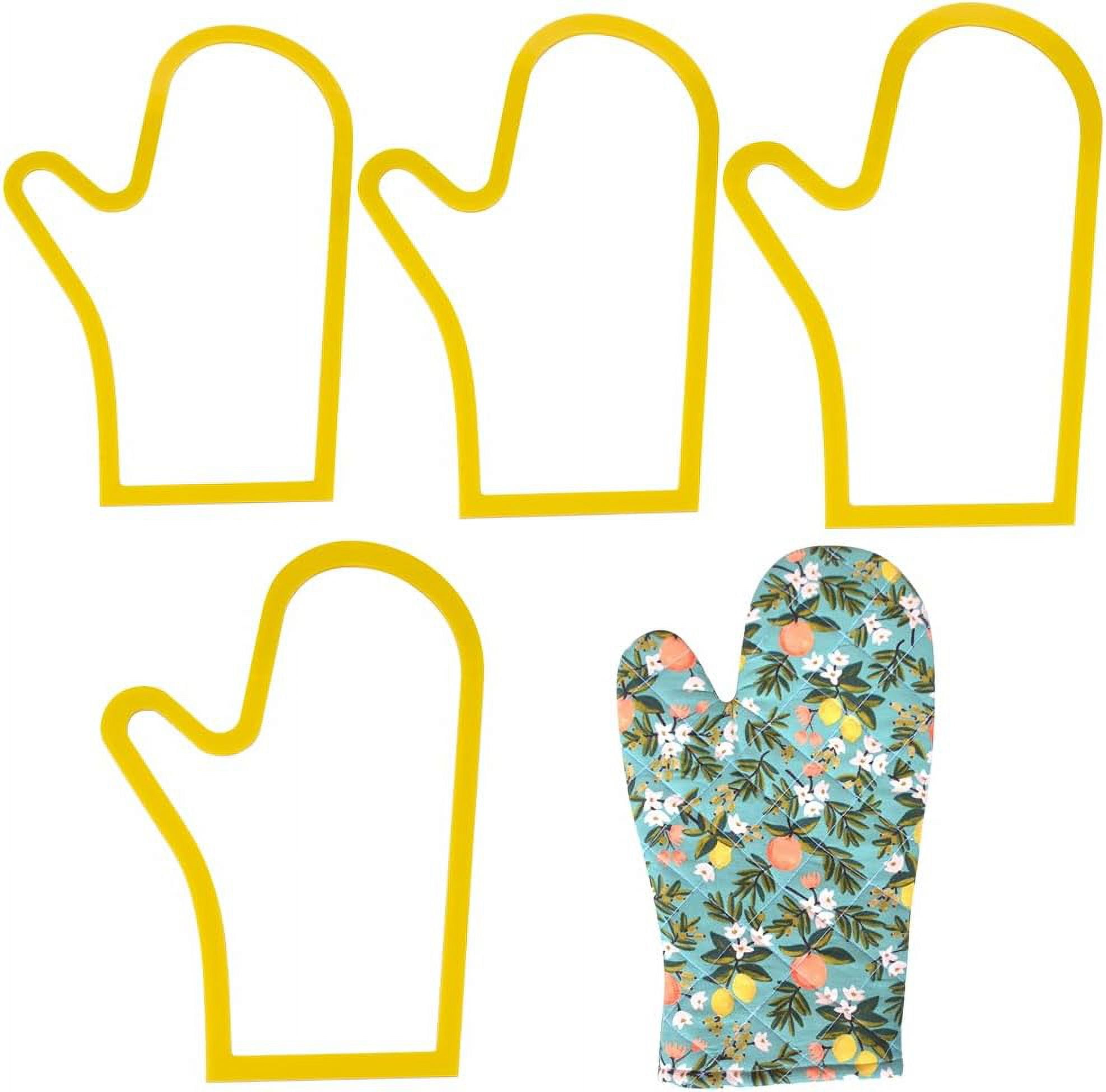 4Pcs 4 Sizes Mitten Sewing Template Set Acrylic Gloves Quilting ...