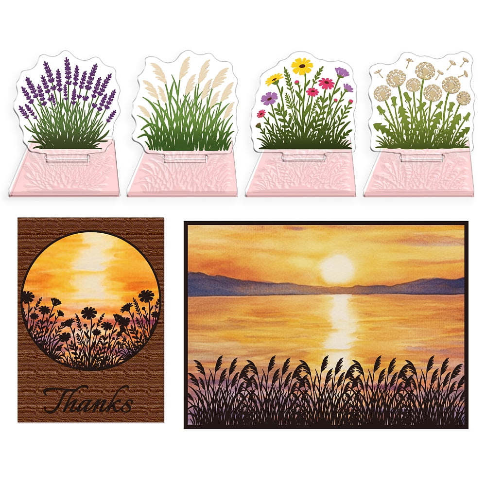 4Pcs 4 Styles Acrylic Stamps for DIY Scrapbooking Photo Album ...