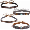 4Pcs 4 Styles PU Imitation Leather Belt Ornament Accessories for ...