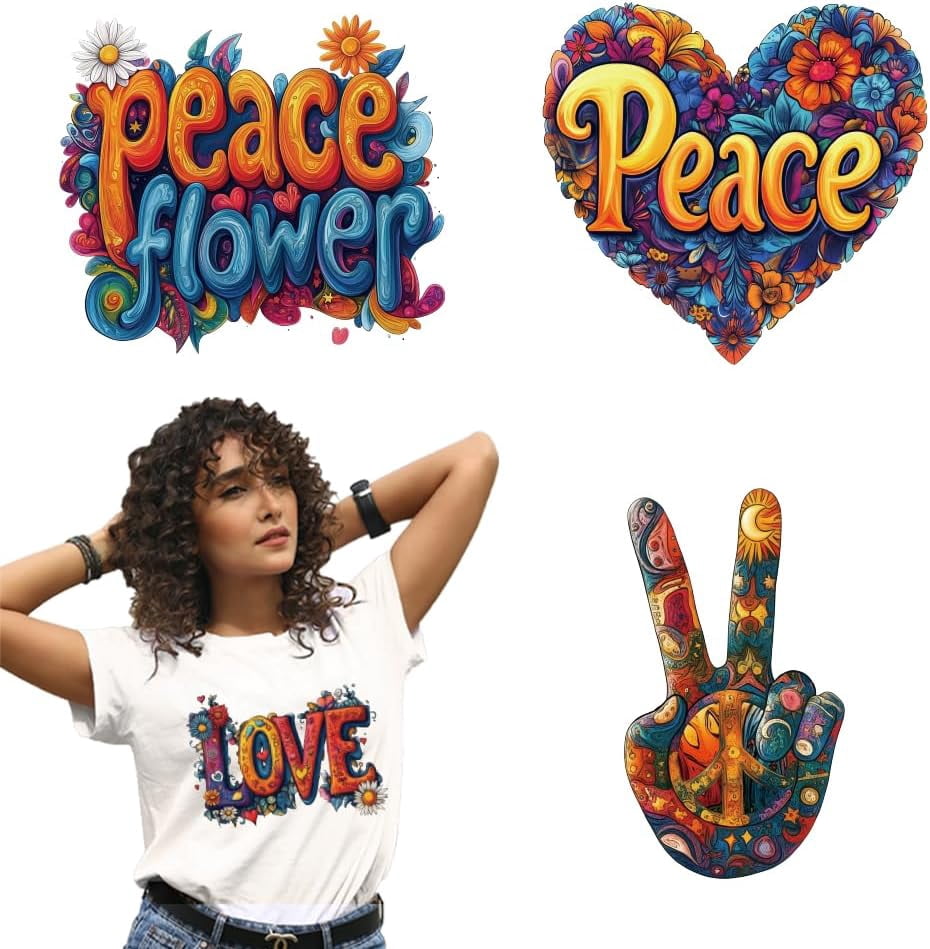 4Pcs 4 Styles Plastic Heat Transfer Film Logo Stickers Set for DIY T ...