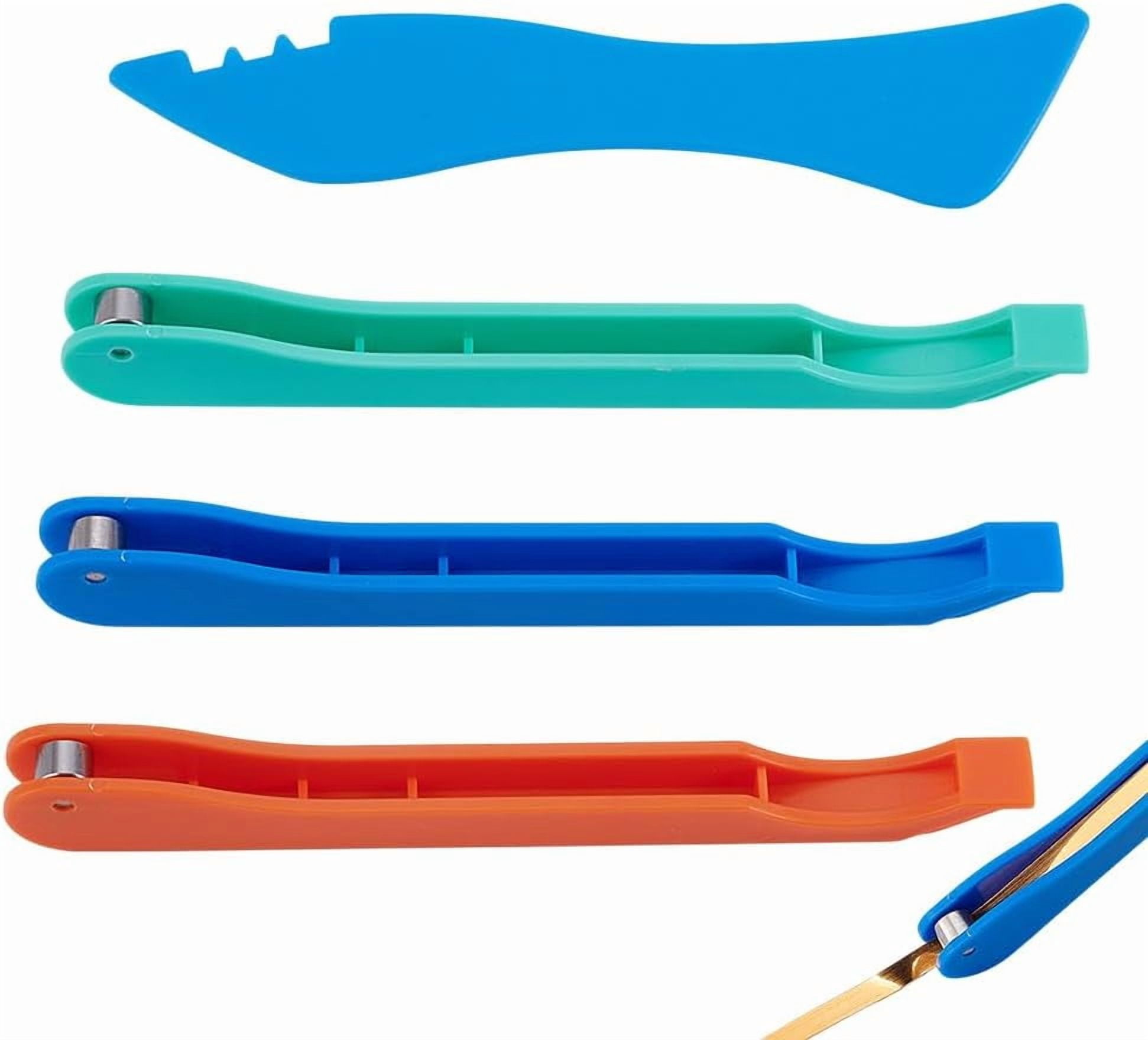 4Pcs 4 Styles Plastic Tools for Glass Hand Foiler Mixed Color 12.7~14x1 ...