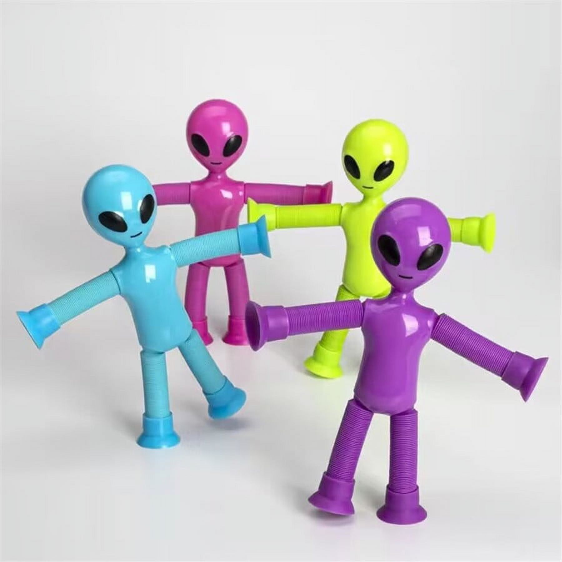 4Pcs 4-color alien versatile shape telescopic tube toy fun puzzle ...