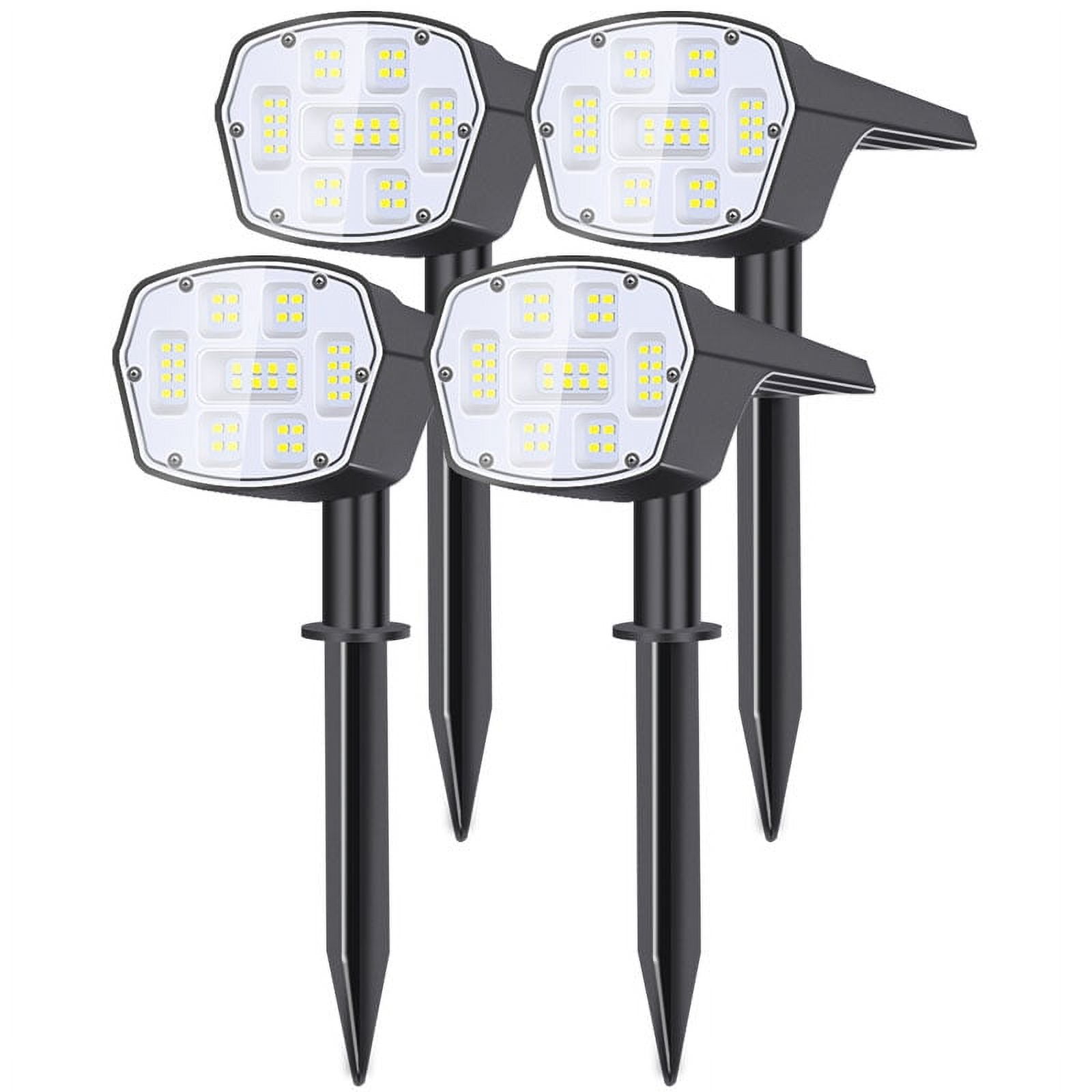 4Pcs 40LED Solar Lights, Wireless Solar Landscape Spotlights Outdoor ...