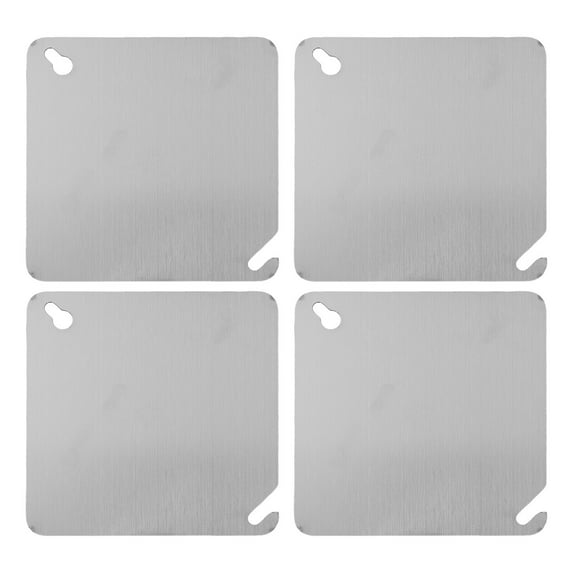 4Pcs 4Inch Electrical Box Square Blank Cover Plate Junction Box Cover ...
