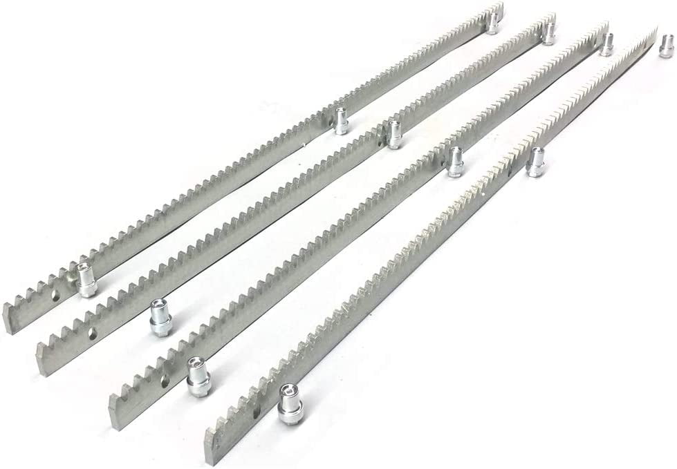 4Pcs 4M Steel Gear Rack Including Mounting Hardware for 13 Feet Slide ...