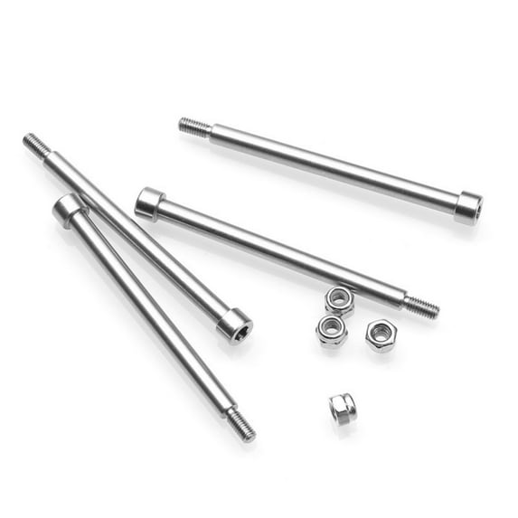 4Pcs 4x60mm Stainless Steel Threaded Hinge Pins A-Arms with Nut Set for ...