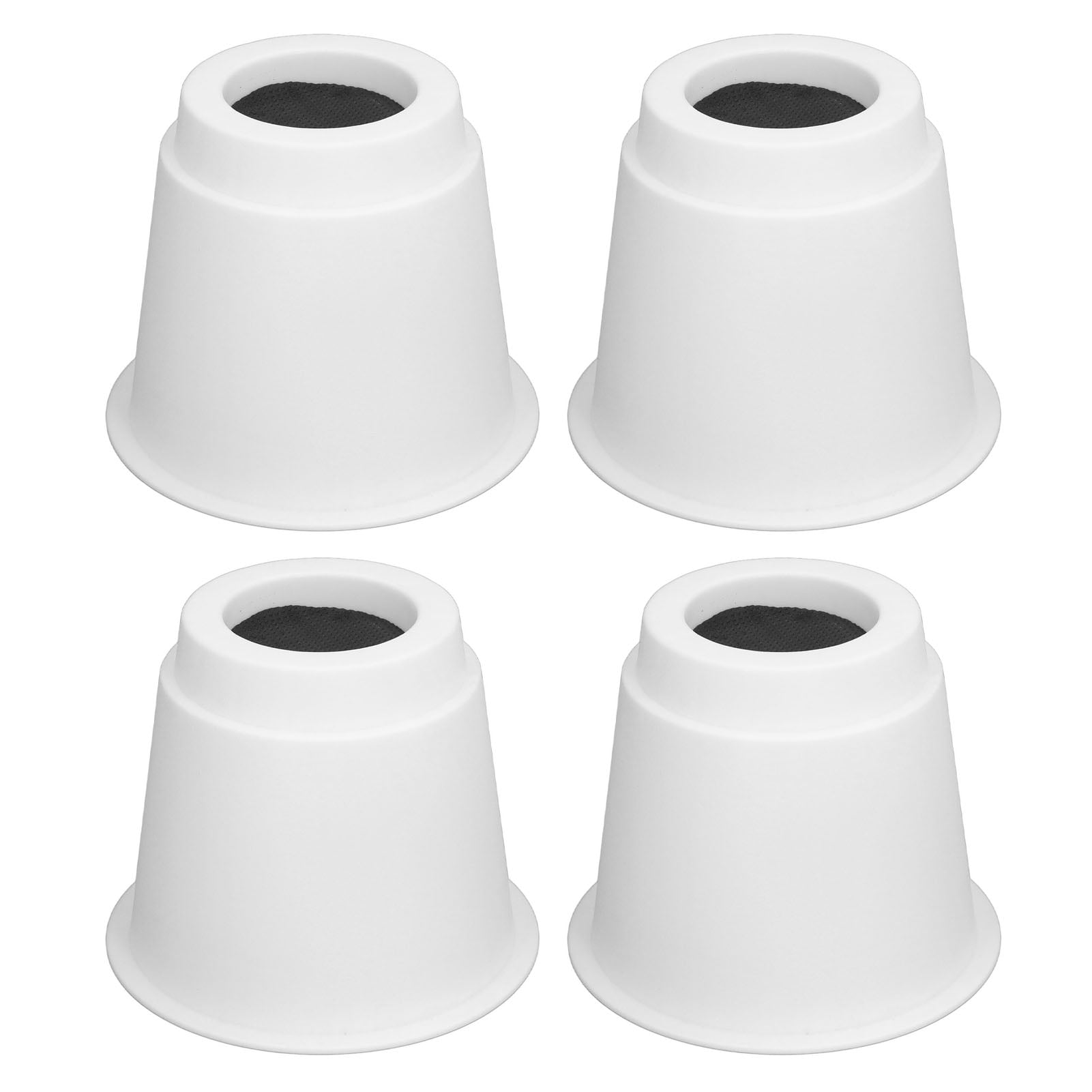 4Pcs 5 Inch Heavy Duty Round Furniture Bed Risers Lifter with Anti Slip ...