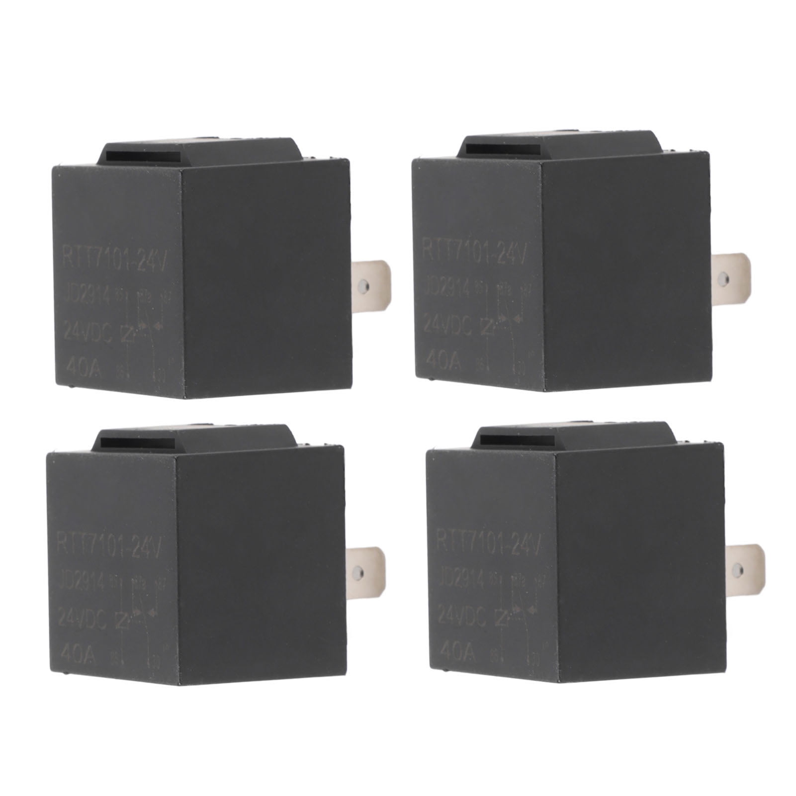 4Pcs 5 Pin 24V 24 Volt Relay JD2914 457 for Cars Trucks Vans ...