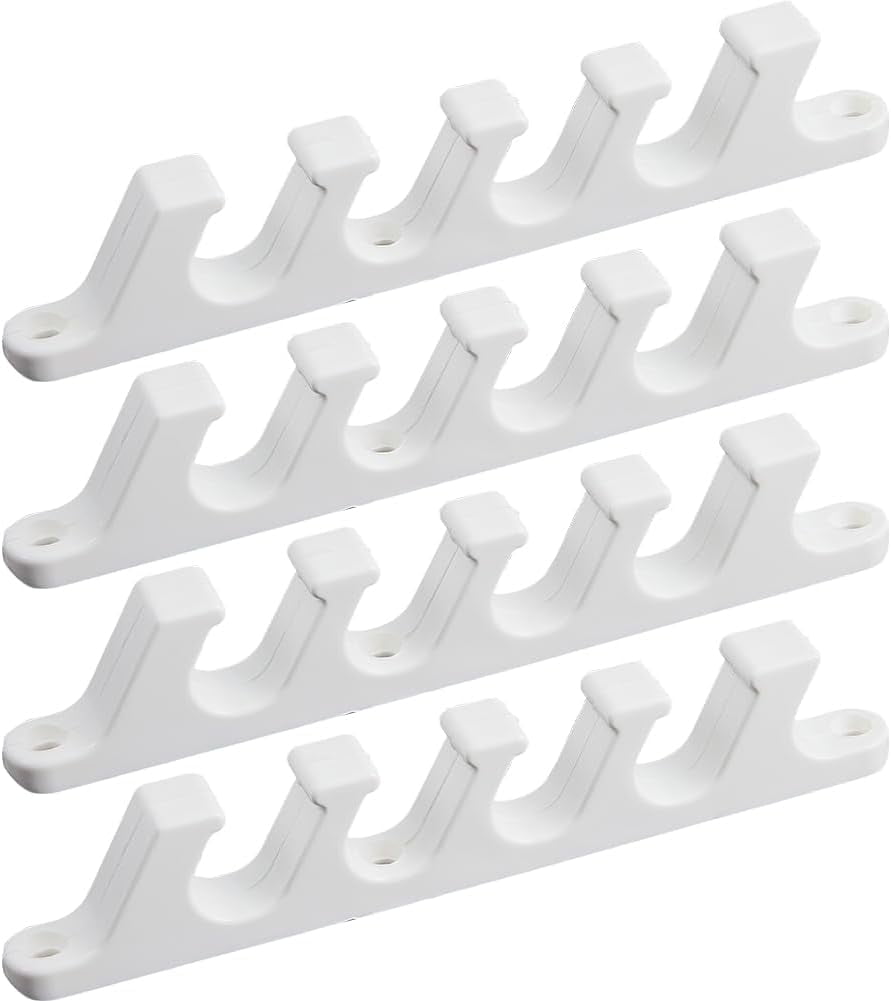 4Pcs 5 Position Adjustment Brackets Plastic Back Support Adjuster Hook ...