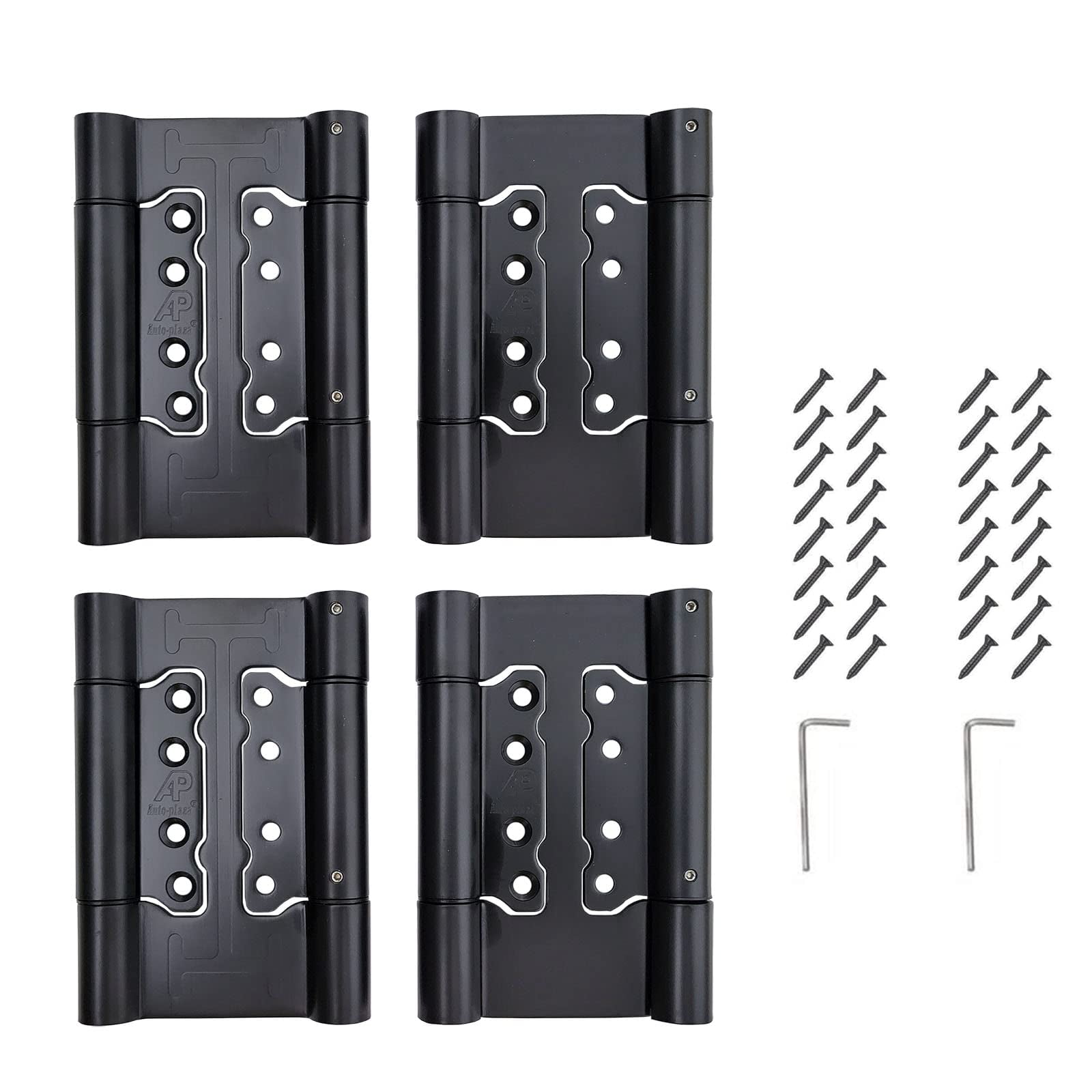 4Pcs 5" Stainless Steel Non-Mortise Self Closing Double Action Spring ...