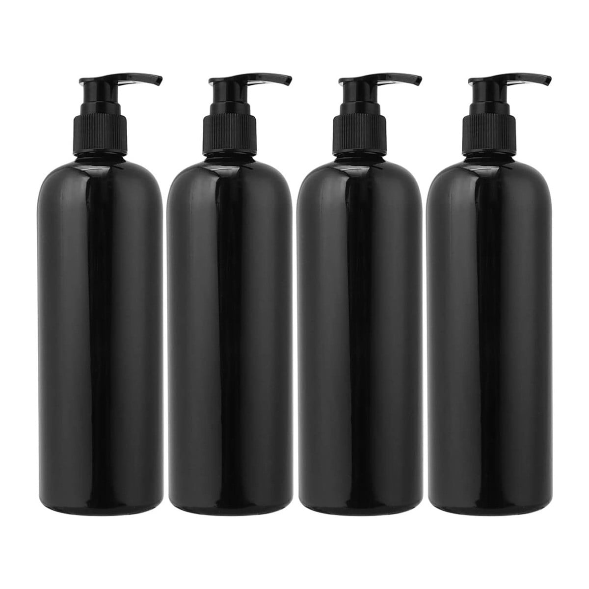 4Pcs 500ml Black Empty Soap Dispenser Bottle With Pump For Bathroom ...