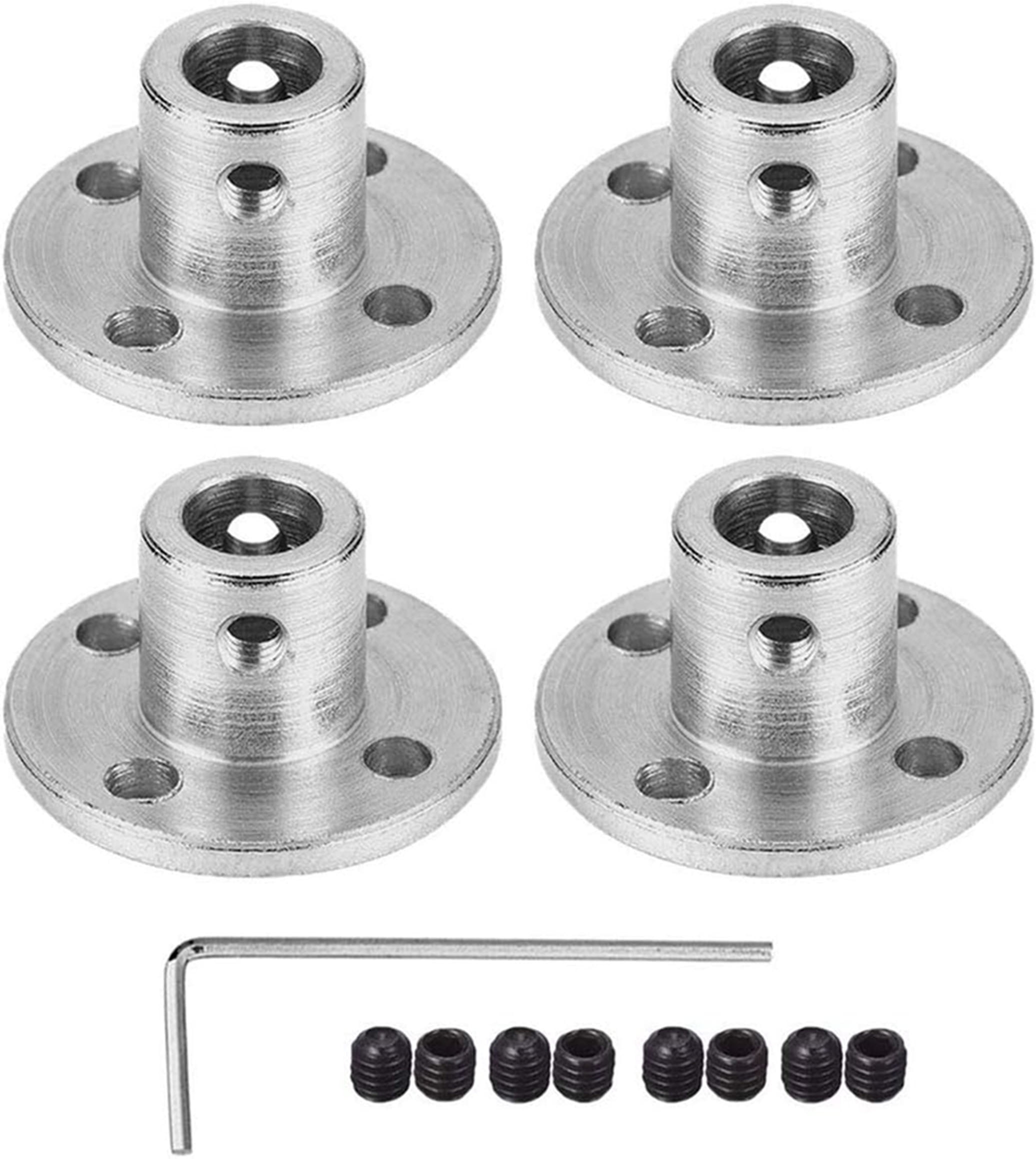 4Pcs 6.35mm Flange Coupling Connector, Rigid Guide Model Coupler ...