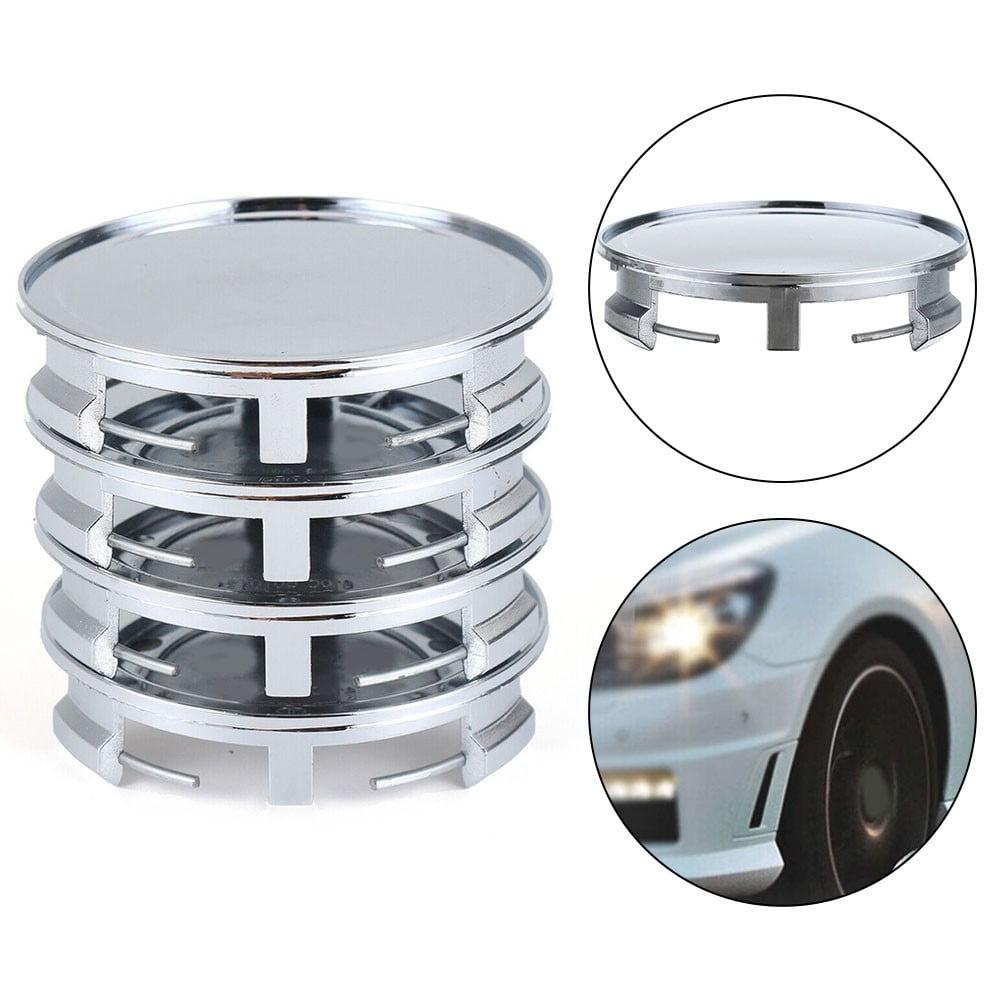 4pcs 69mm Chrome Wheel Center Hub Cap Wheel Rim Hub Cover Cap For Car ...
