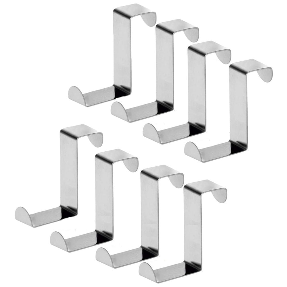 4Pcs/6Pcs/8Pcs/12Pcs Stainless Steel Reversible Over Door Cabinet ...