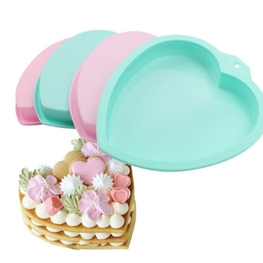 Cake Pan Silicone, Nonstick, 8 inch/10 inch Round Cake Molds for Baking ...