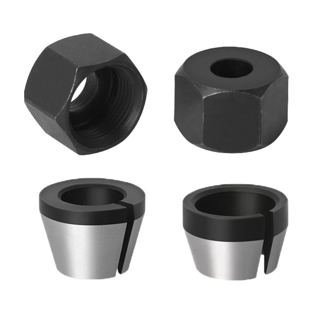 4Pcs 6mm/8mm Collet Chuck Adapter with Nut for Engraving And Trimming ...