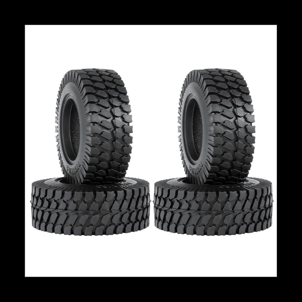 4Pcs 75MM 1.55Inch Tire Tyre for Axial Jr 90069 D90 CC01 CC02 LC70 ...