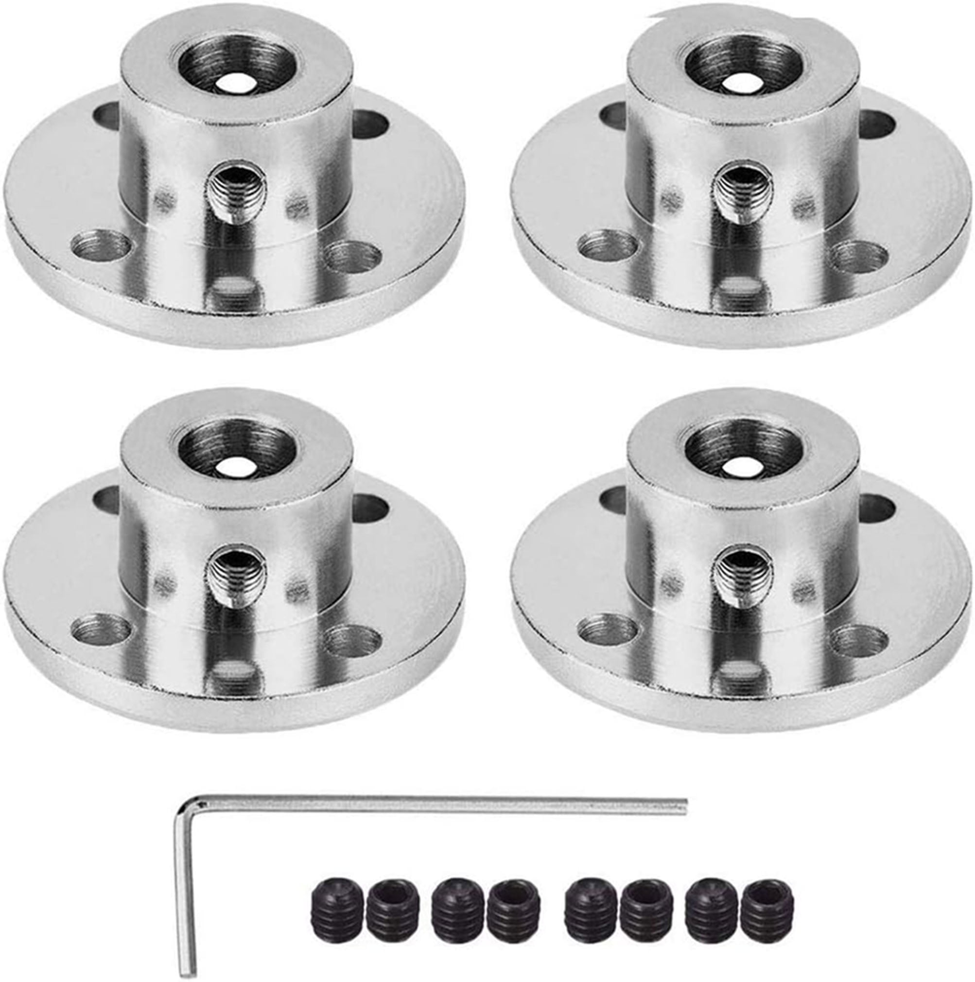 4Pcs 8mm Flange Coupling Connector, Rigid Guide Model Coupler Accessory ...