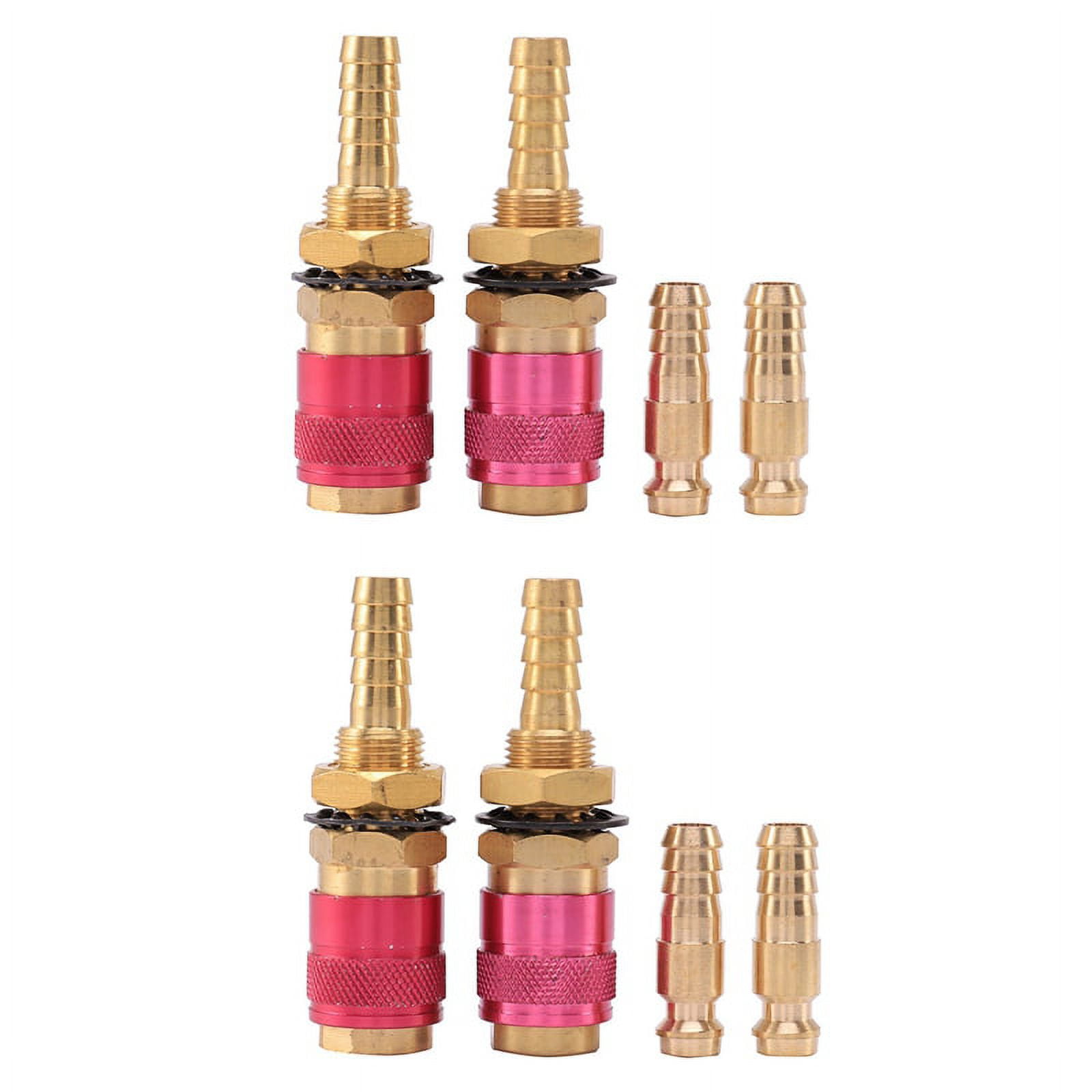 4Pcs 8mm Quick Connector Fittings Water Cooled & Gas Adapter Fitting ...