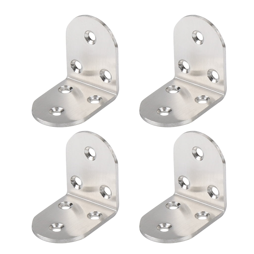 4Pcs 90 Degree Angles Brackets 3 Hole Metal Joint Fasteners Rustproof ...