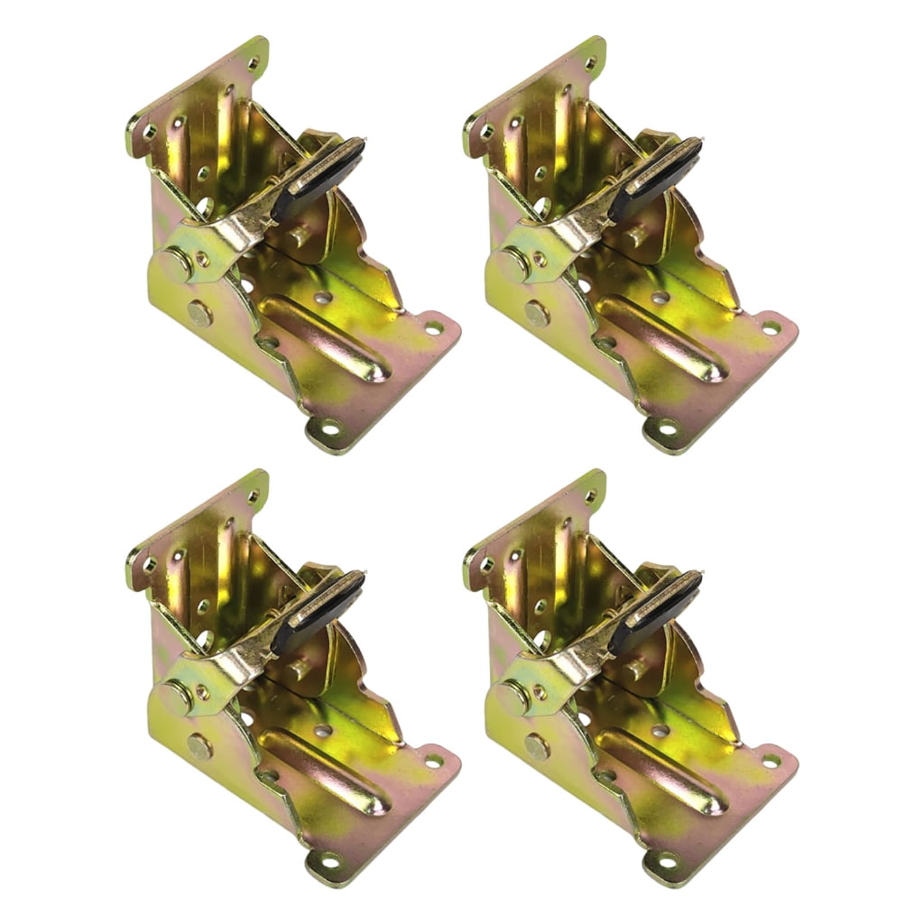 4Pcs 90 Degree Folding Table Legs Bracket Self Locking Hinge Lock ...