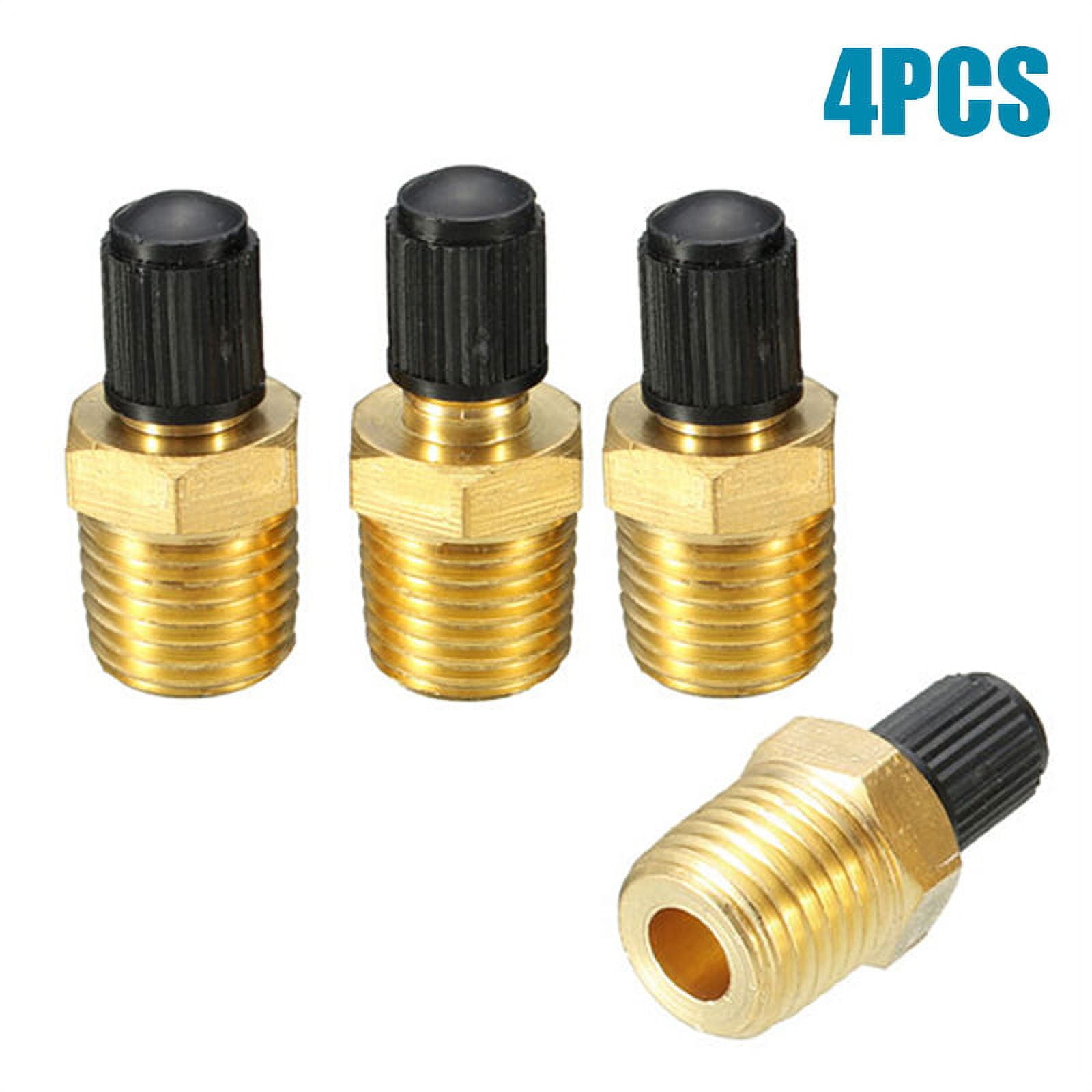 4Pcs ABS Brass 1/4 inch NPT MPT Brass Air Compressor Tank Fill Valve ...