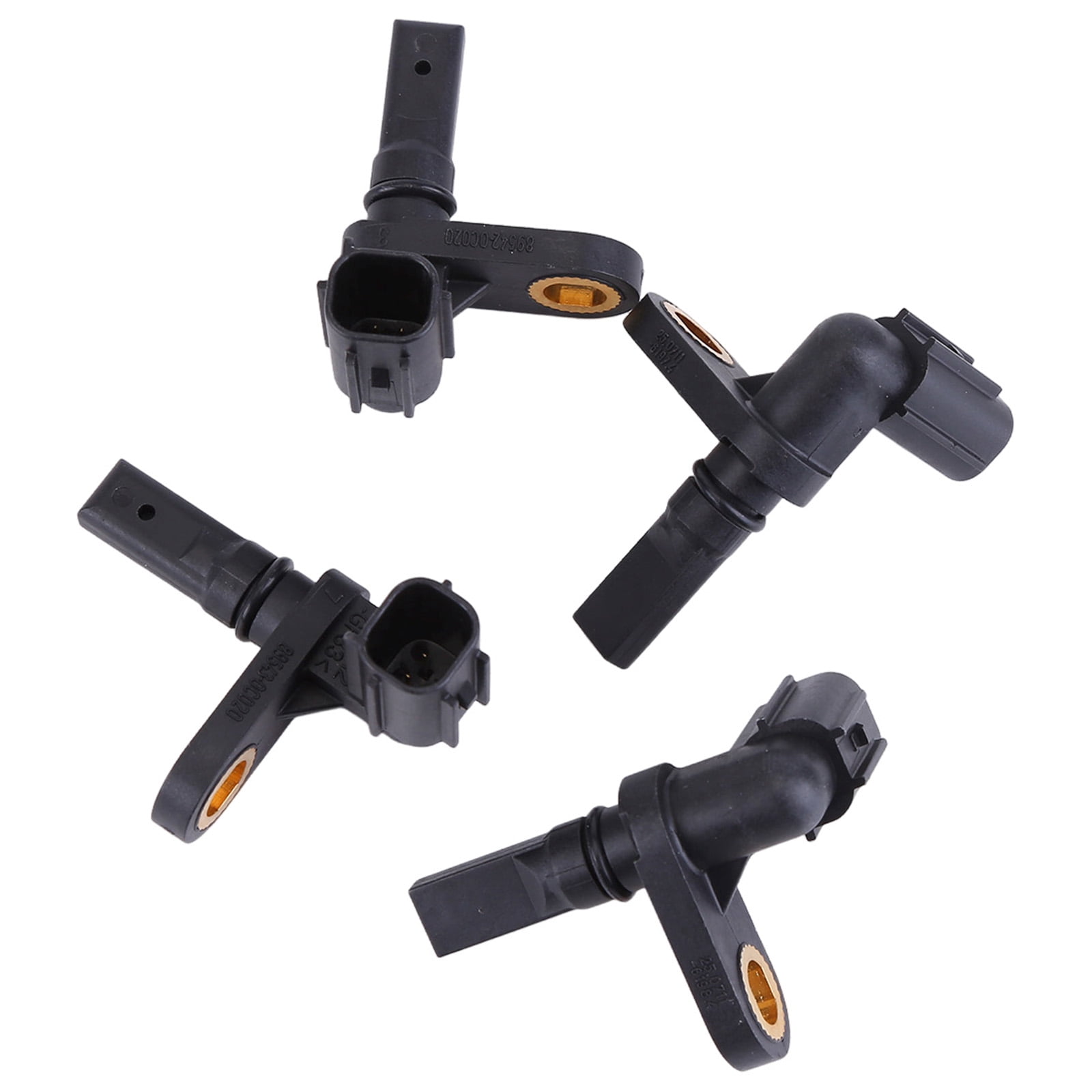 4Pcs ABS Wheel Speed Sensors Plastic Reduces Brake Distance Fits for ...