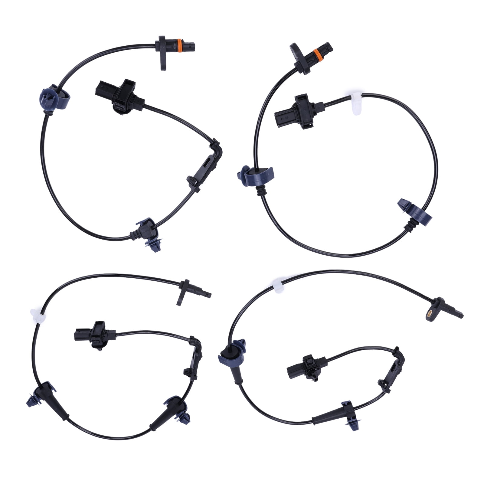 4Pcs ABS Wheel Speed Sensors Plastic Rubber Reduces Braking Distance ...