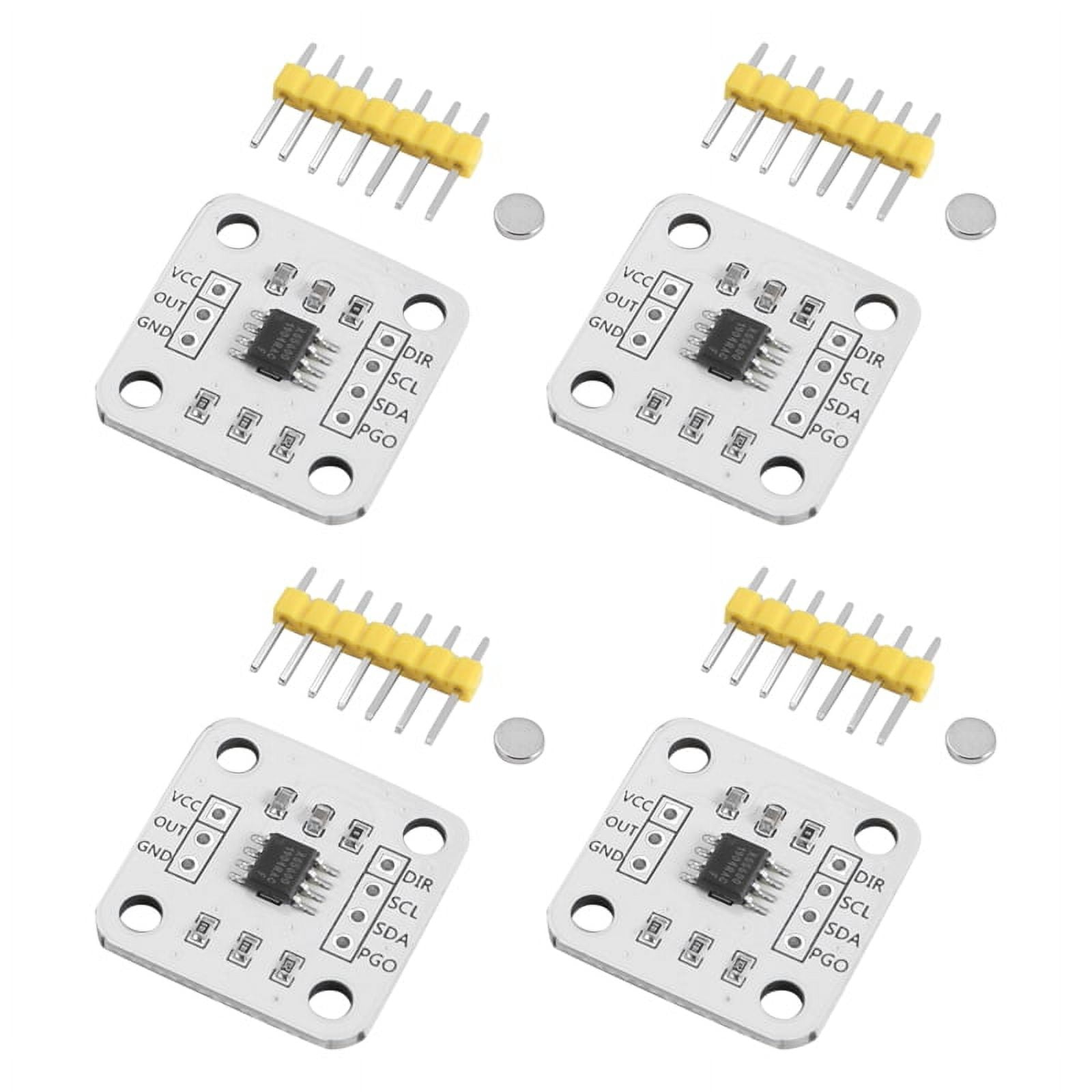 4Pcs AS5600 Magnetic Encoder Induction Angle Measurement Sensor Module ...