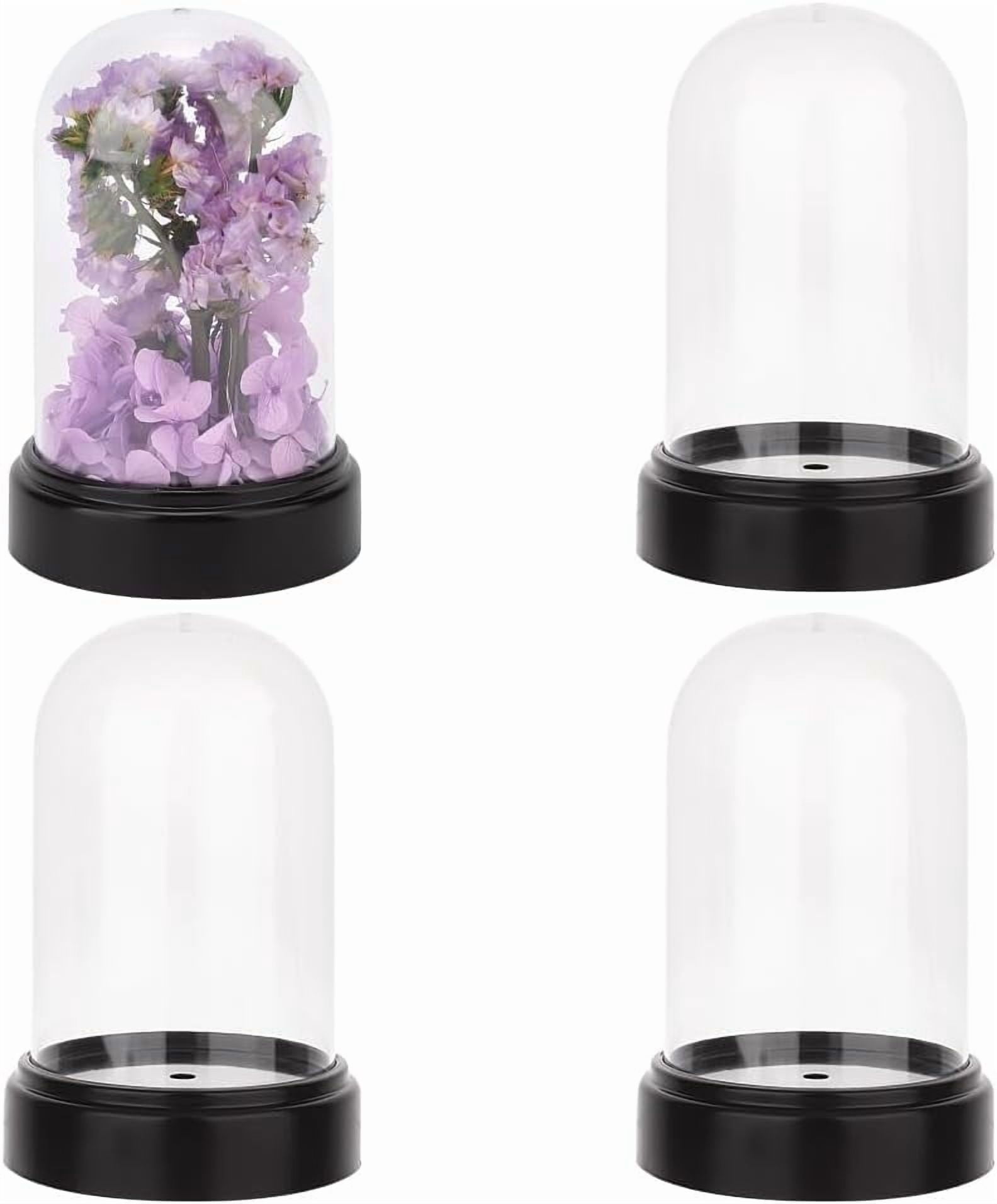 4Pcs Acrylic Dome Display Case 2.8x4.2 Inch Column Acrylic Dome Display ...