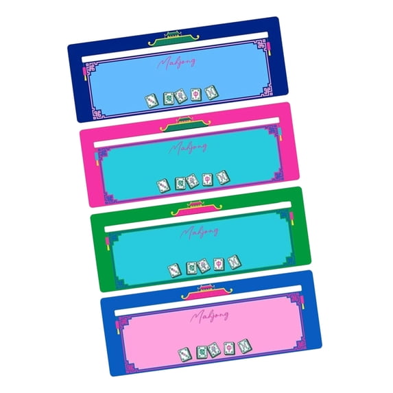 4Pcs Acrylic Mahjong Tiles Line Finder Reference Card Set For Easy ...