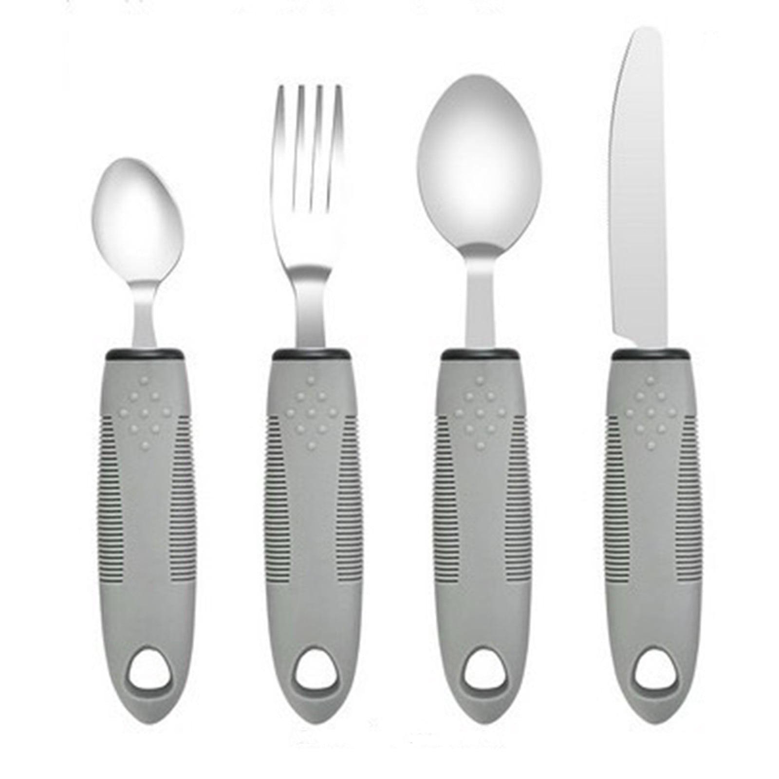 Elderly Tableware Proof Silverware Disabled Eating Spoon Built Up ...