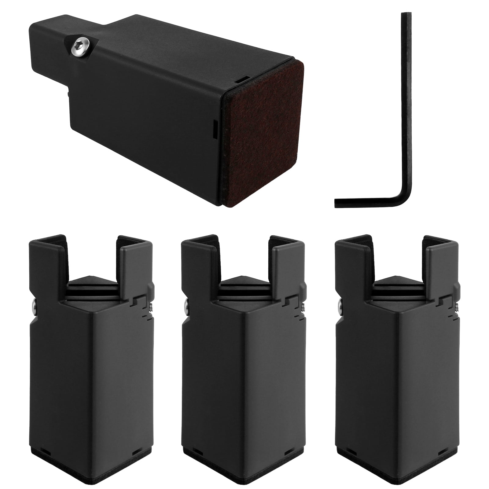 4Pcs Adjustable Chair Riser Bed Furniture Riser Heavy Duty Desk Couch ...