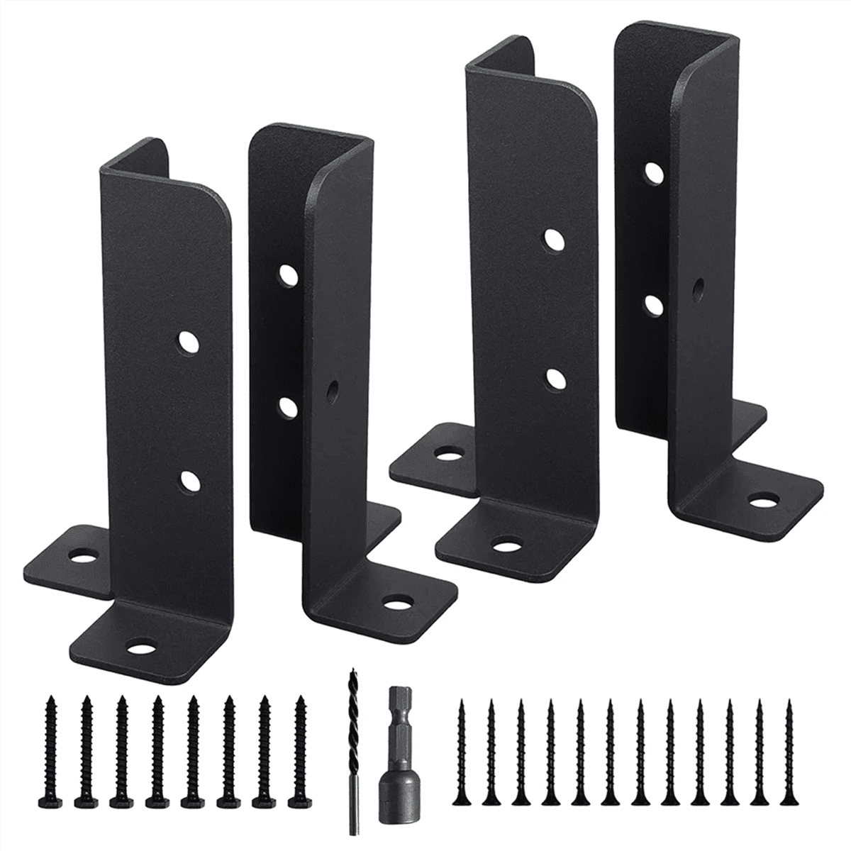 4Pcs Adjustable Deck Post Anchor Base Brackets Fence for Pergola ...