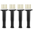 4Pcs Adjustable Height Furniture Legs With Base Heavy Duty For Beds ...