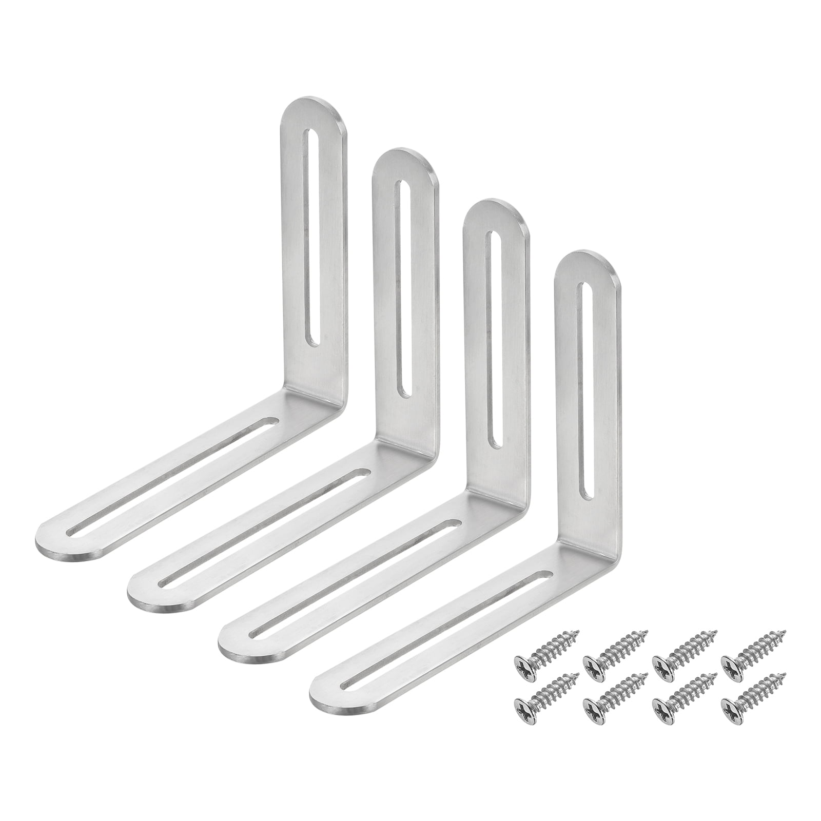 4Pcs Adjustable L-Shape Corner Brace with Slot, 4.72 x 3.94 Inch ...