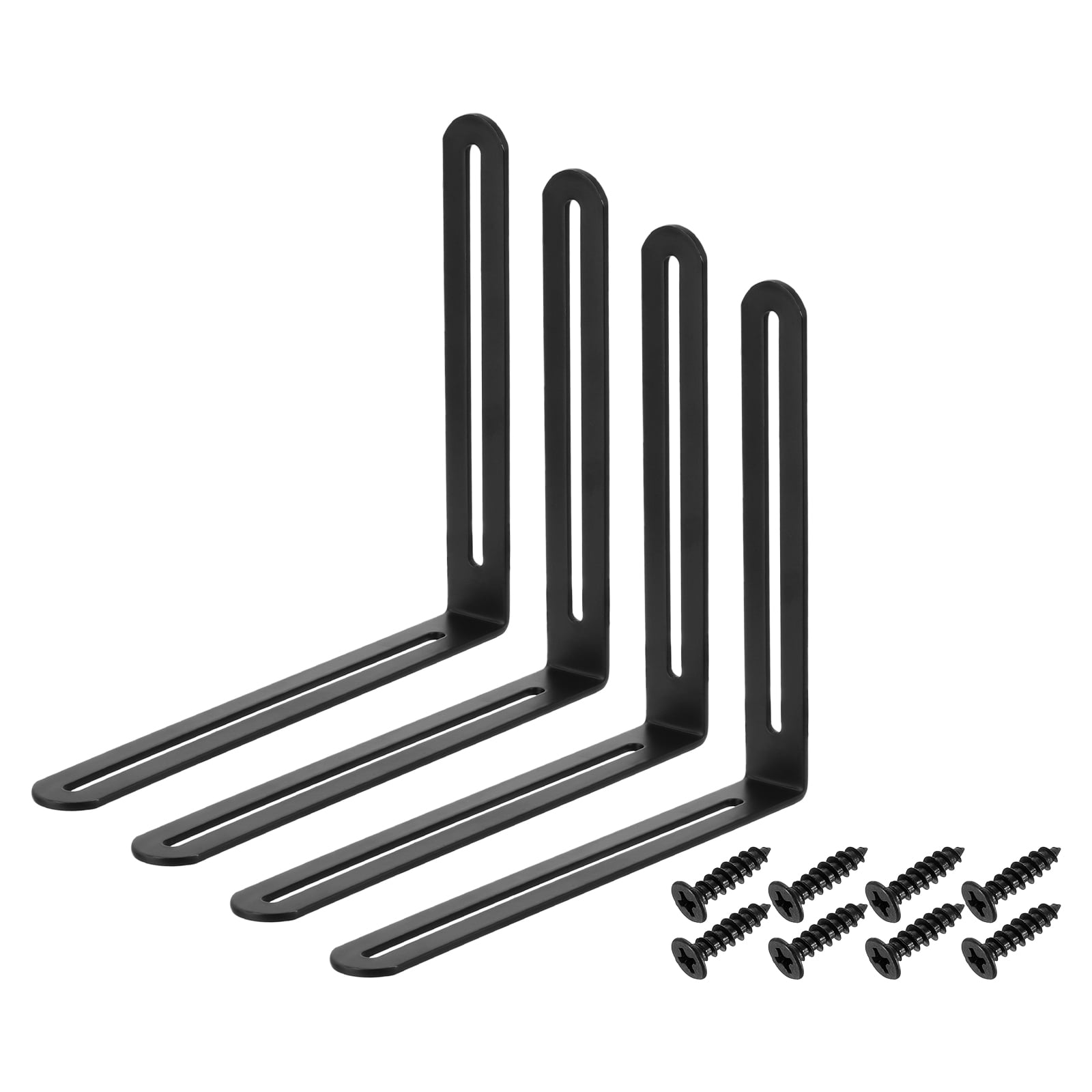 4Pcs Adjustable L-Shape Corner Brace with Slot, 7.87 x 6.5 Inch ...