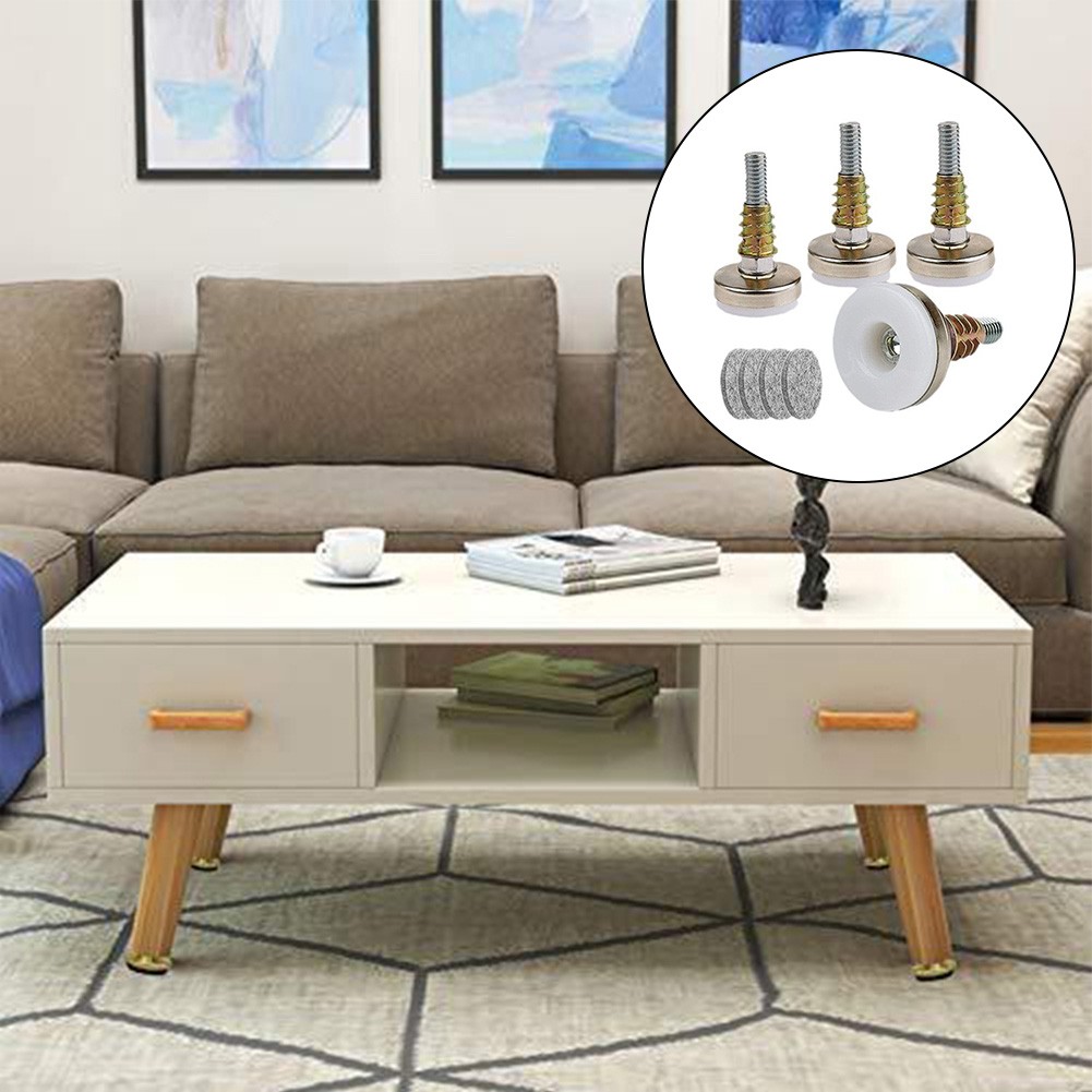 4Pcs Adjustable Leveling Legs For Tables Chairs Swivel Furniture ...
