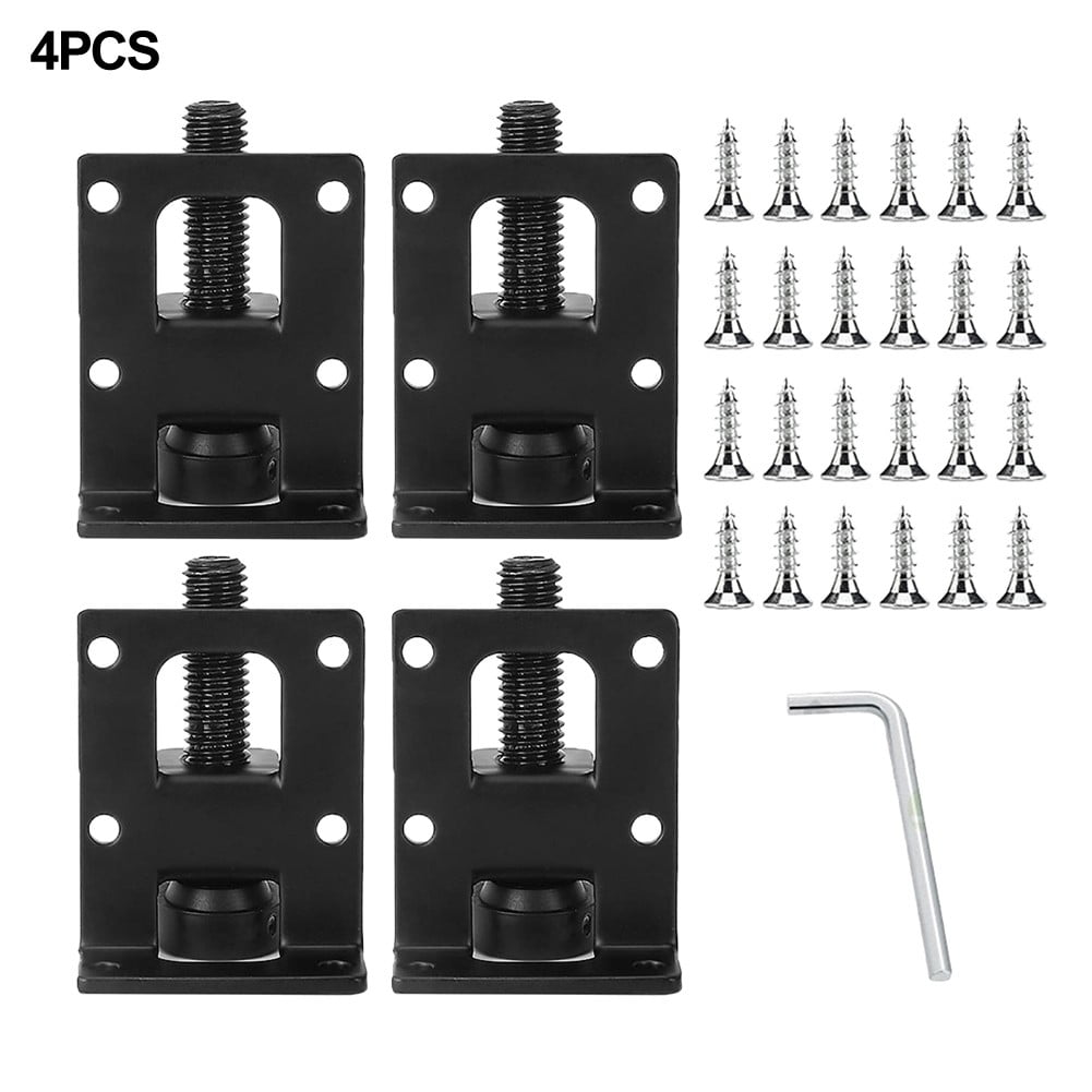 4Pcs Adjustable Levelling Feet Heavy Duty Height Adjusters Furniture ...