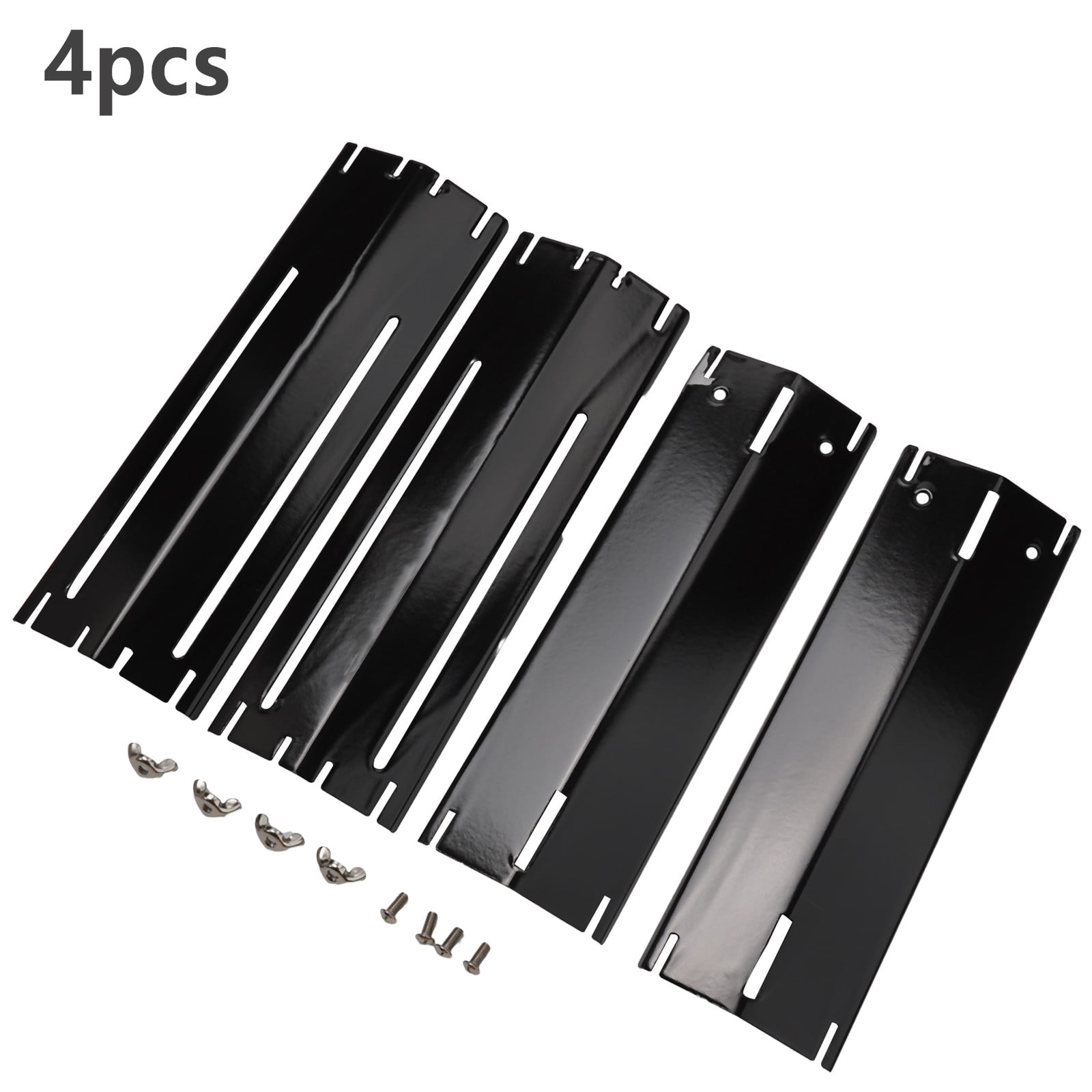 4Pcs Adjustable Stainless Steel Heat Plate Bbq Gas Grill Replace Kit ...