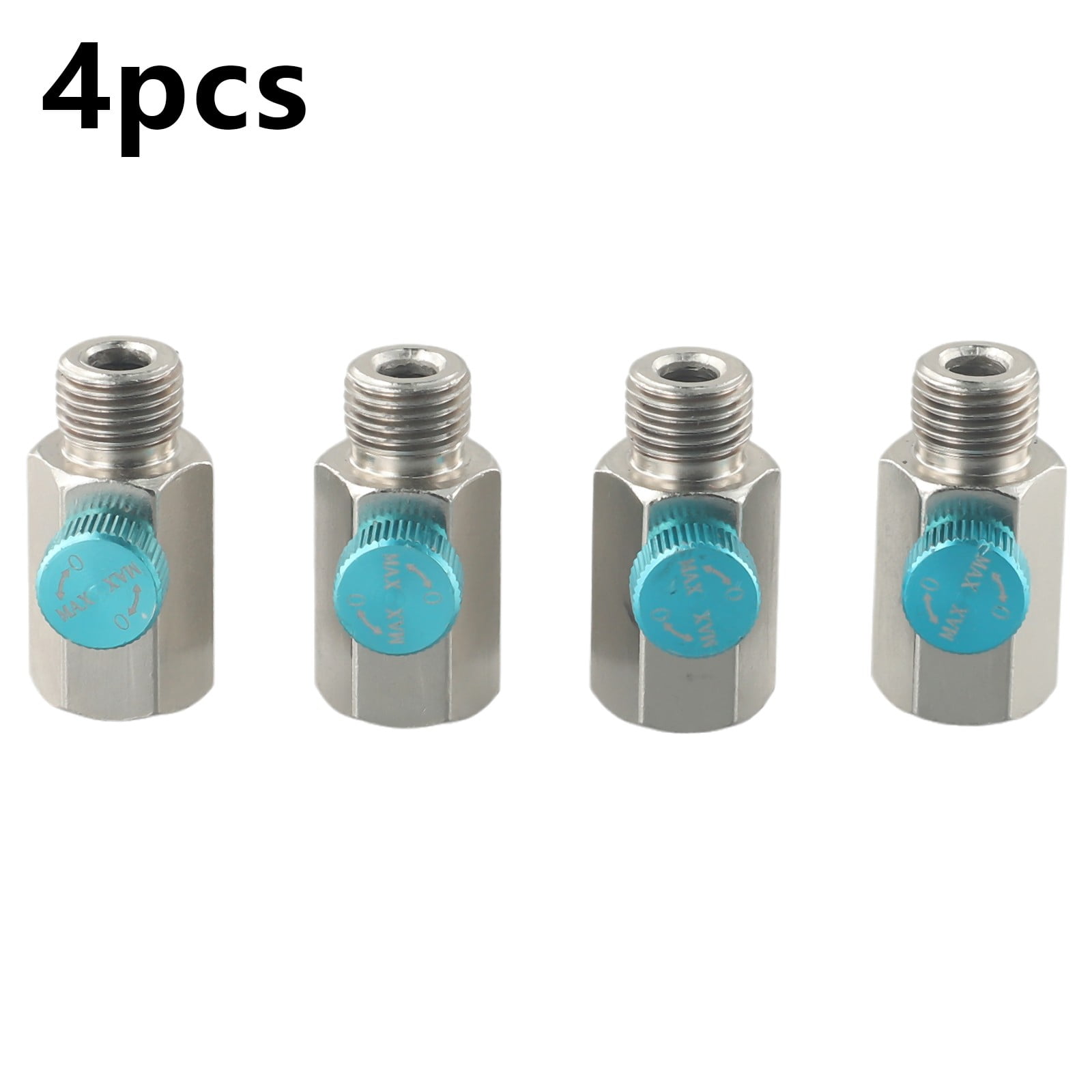 4Pcs Air Flow Speed Regulator Control Tool Valve 1/4inch NPT Pneumatic ...