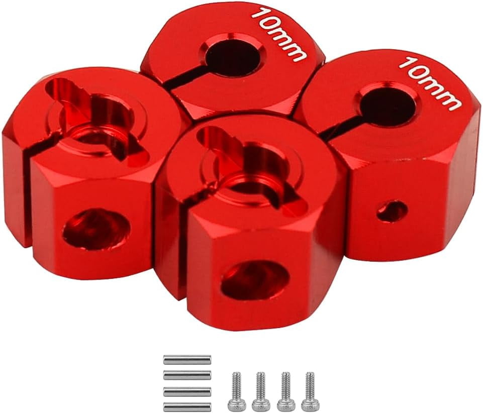 4Pcs Aluminum Alloy Wheel Hex Drive Adapter Hexagon 12mm with Pins for ...