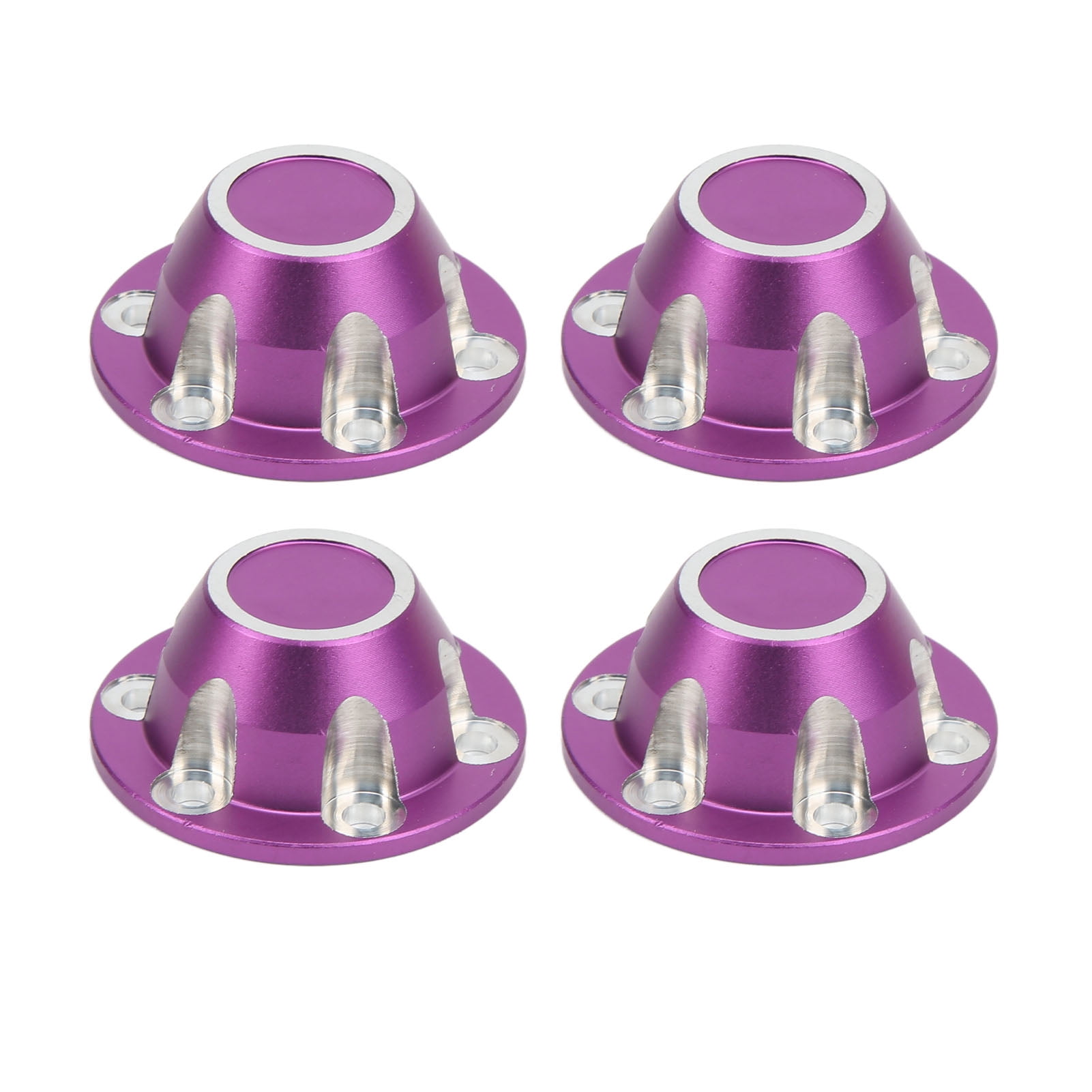 4Pcs Aluminum Alloy Wheel Hub Dust Cap Wheel Hub Cover for AXIAL 1/6 ...