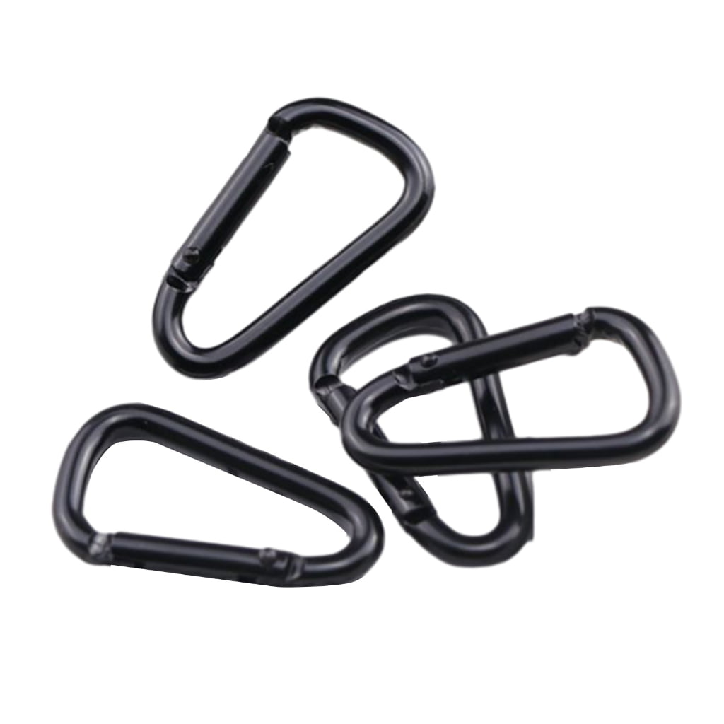 4Pcs Aluminum Alloys Spring Snapping Hook Small Carabiner Clip ...