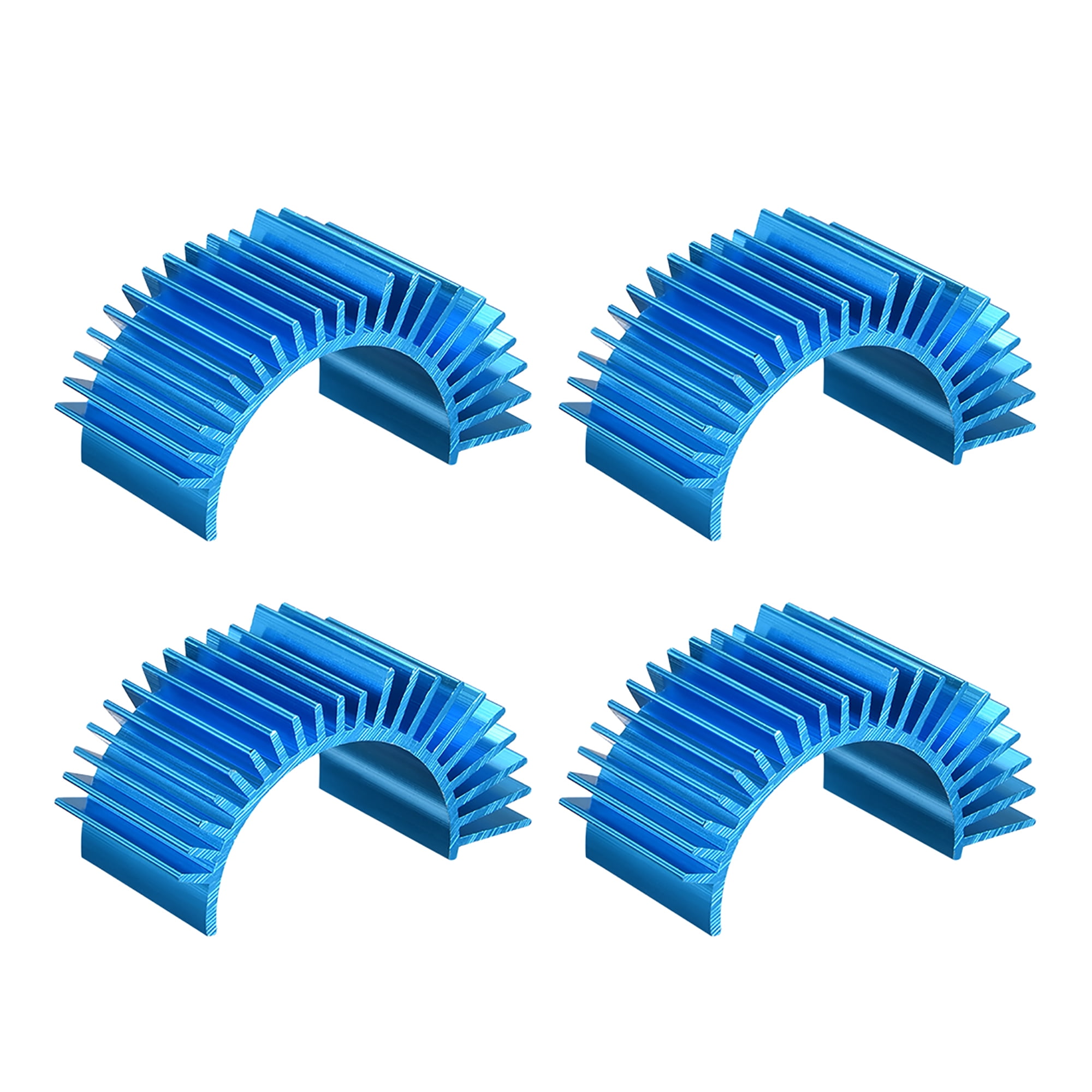 4Pcs Aluminum Electric Engine Motor Heatsink Fins Cooling Blue For RC ...